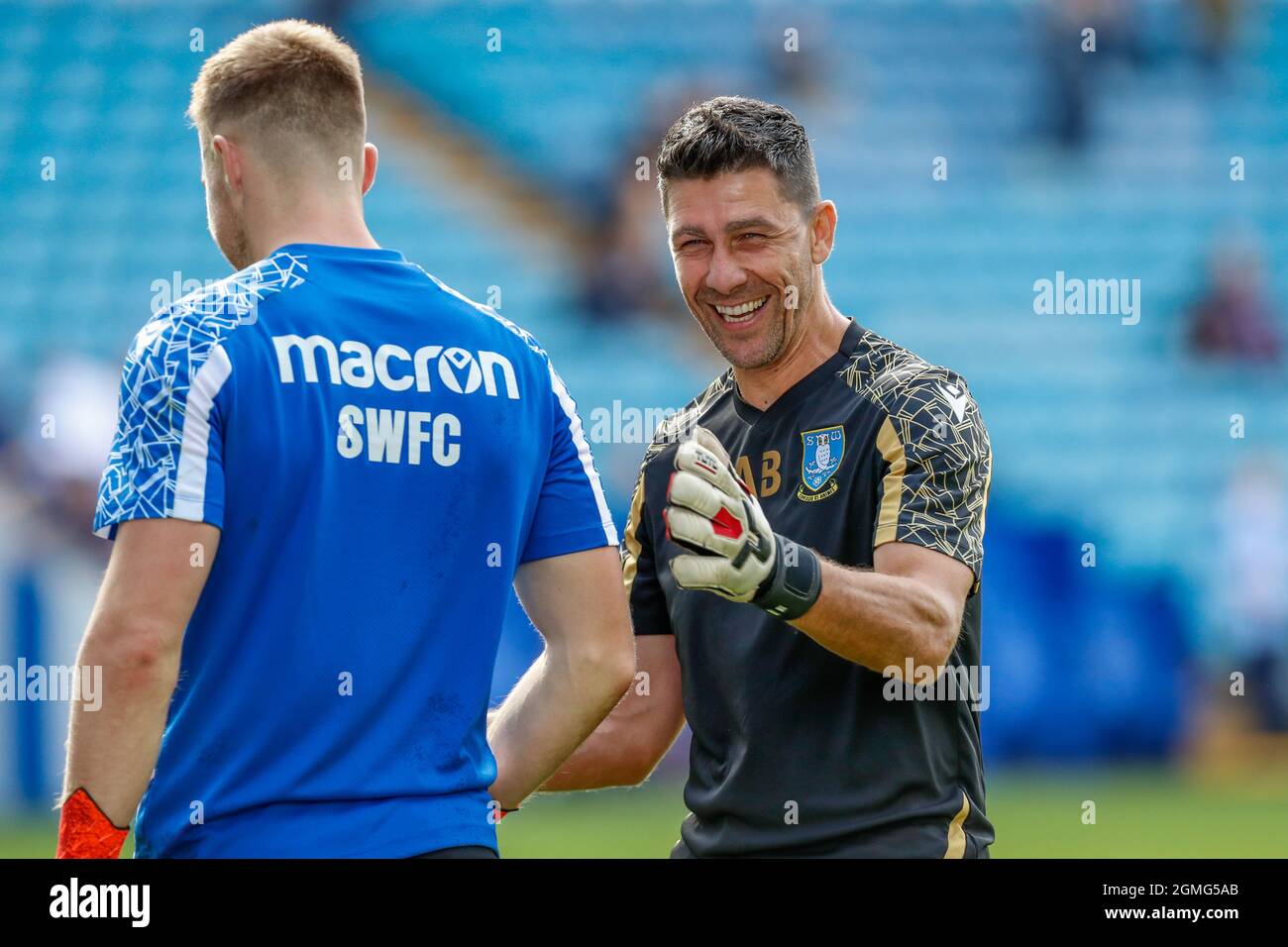 Goalkeeping coach Adriano Basso smiling during the warm up Stock Photo ...