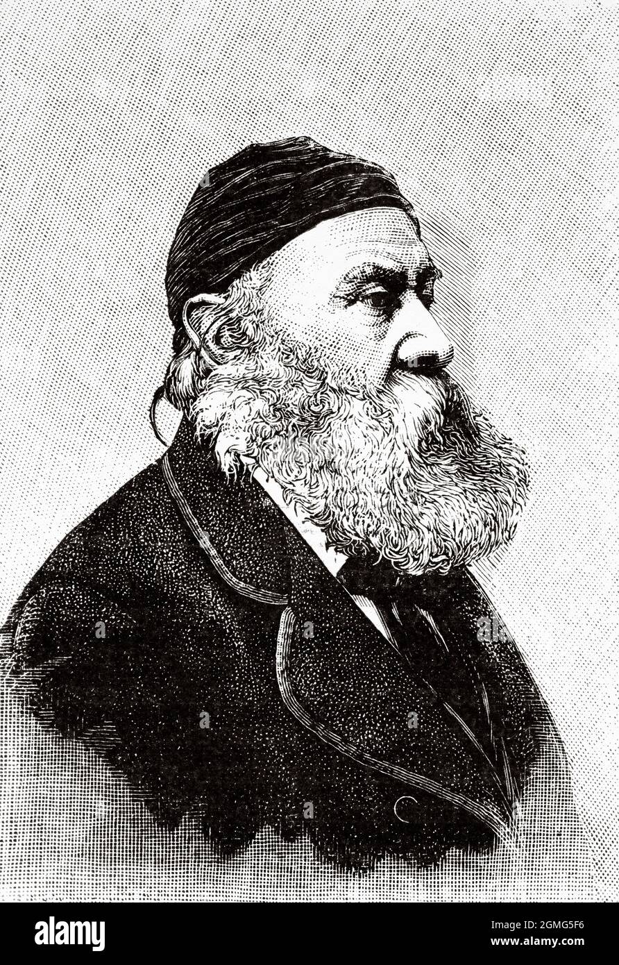 Portrait of Friedrich Preller the Elder, 1804-1878. German landscape ...