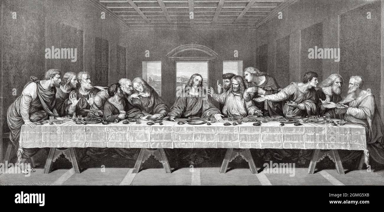 The Last Supper by Leonardo da Vinci (1452-1519) was a Florentine ...