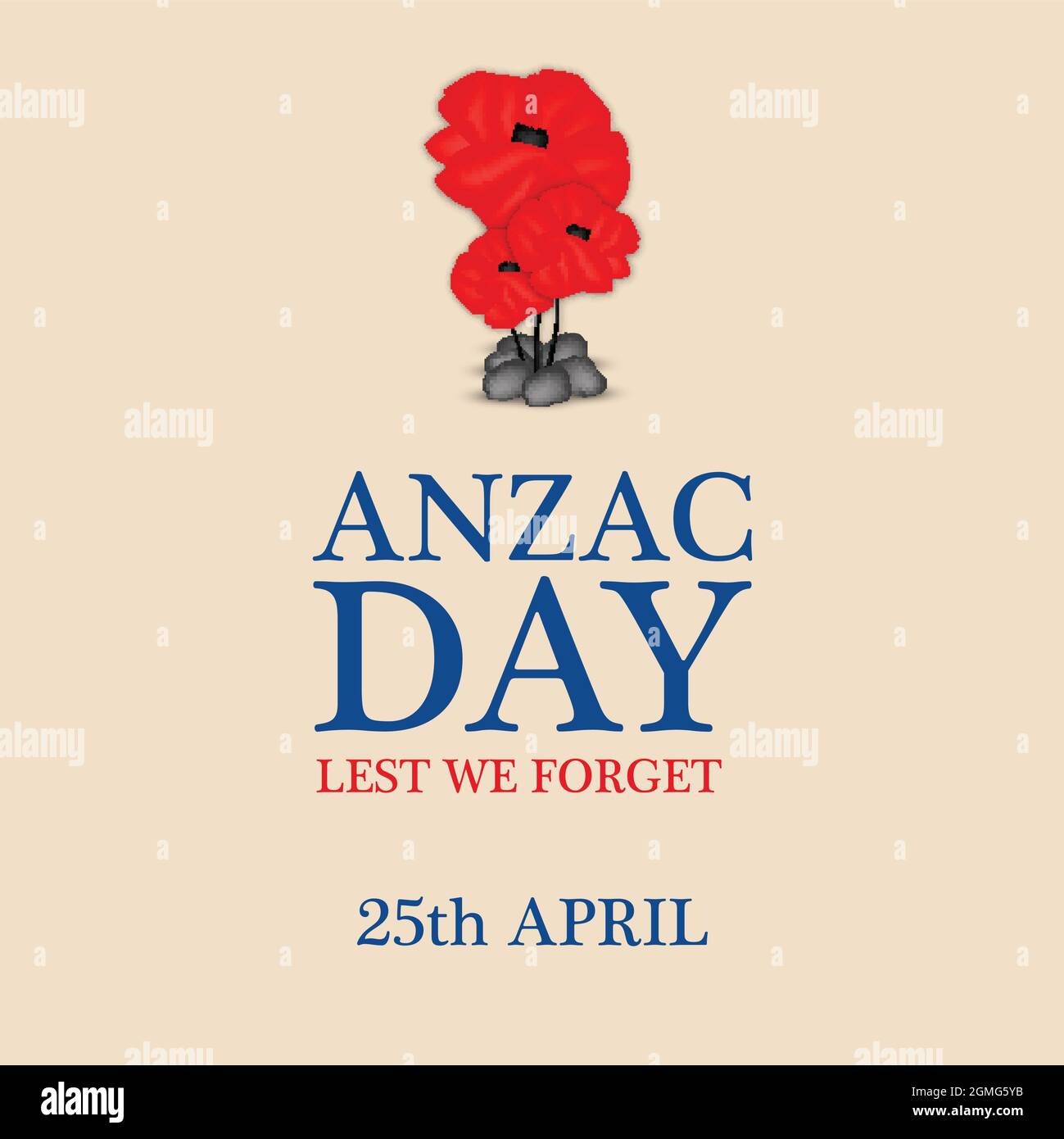 Anzac Day Australia Background Stock Vector Image & Art - Alamy
