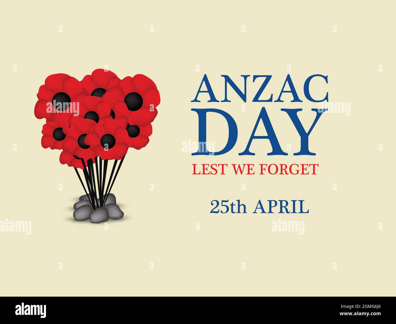 Anzac Day Australia Background Stock Vector Image & Art - Alamy