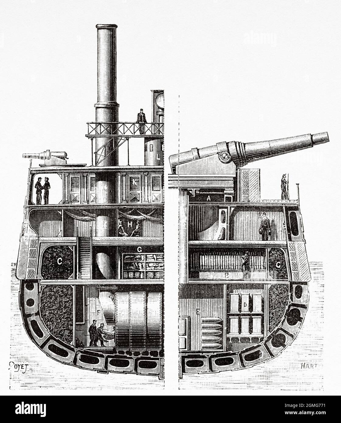 French ironclad Indomptable was an ironclad barbette ship built for the ...