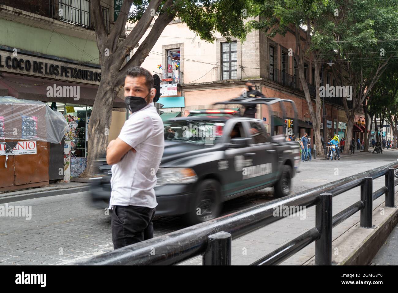 Mexico City Police Stock Photo - Alamy