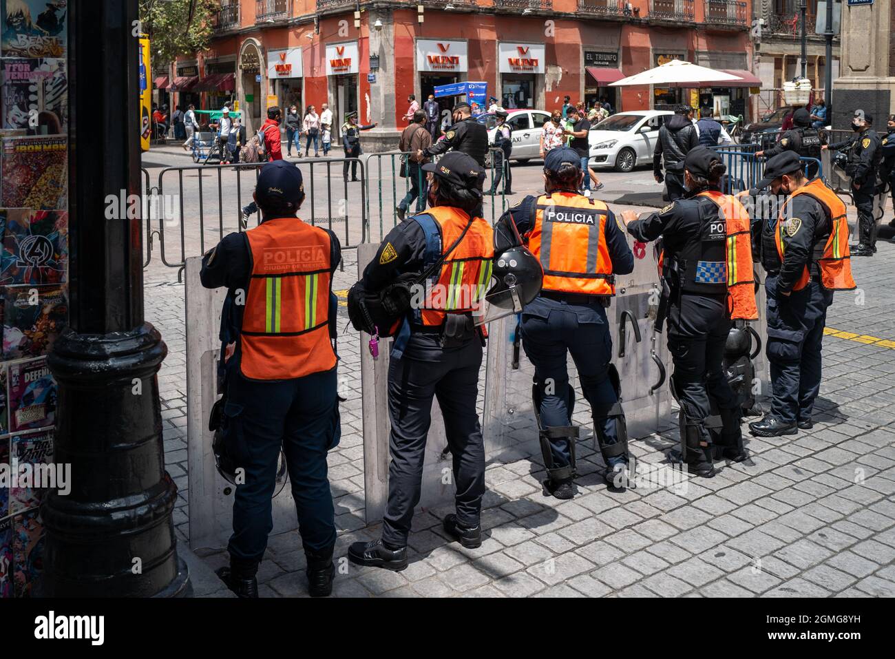 Mexico City Police Stock Photo - Alamy