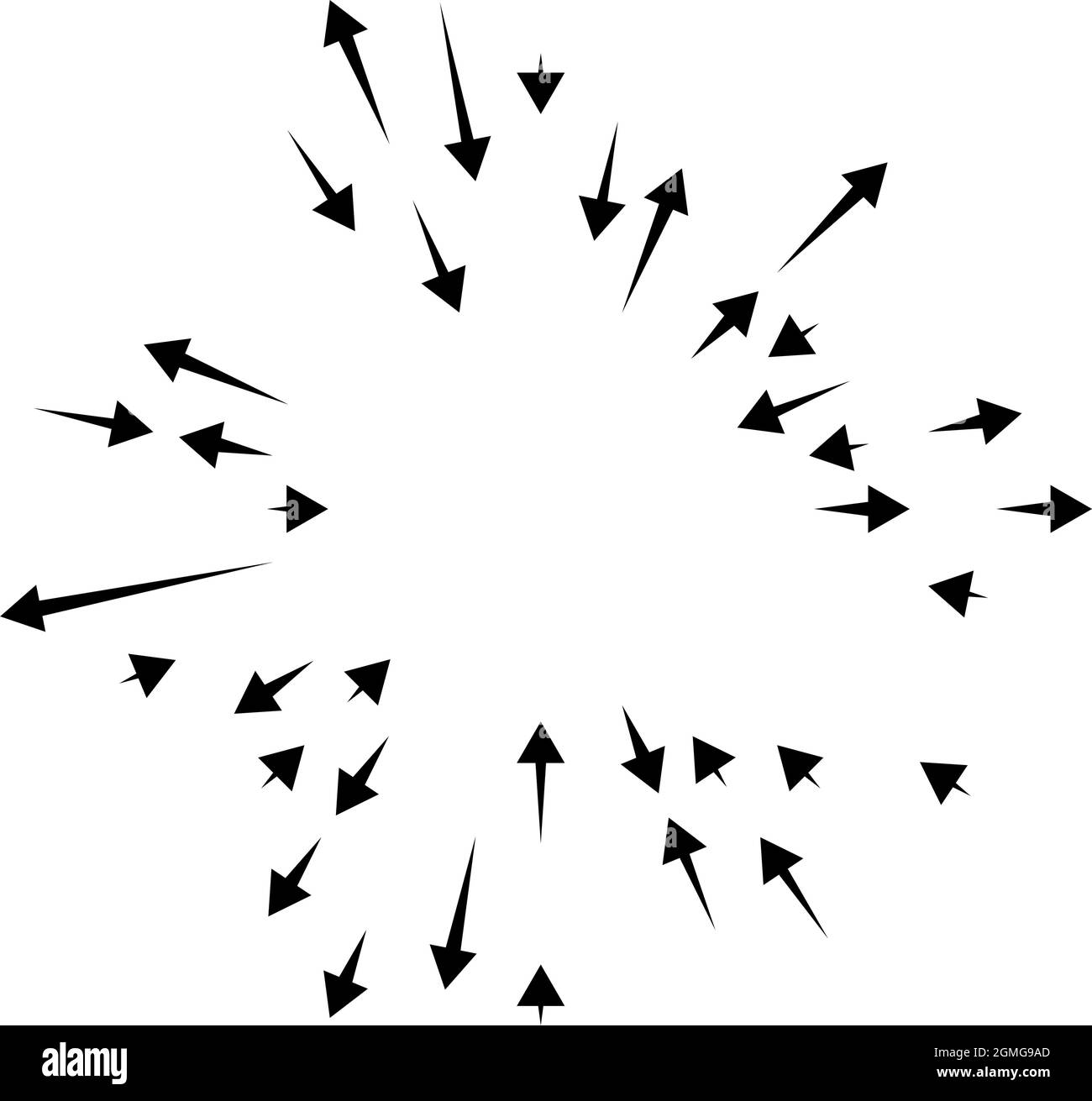 Inward outward arrow Cut Out Stock Images & Pictures - Alamy