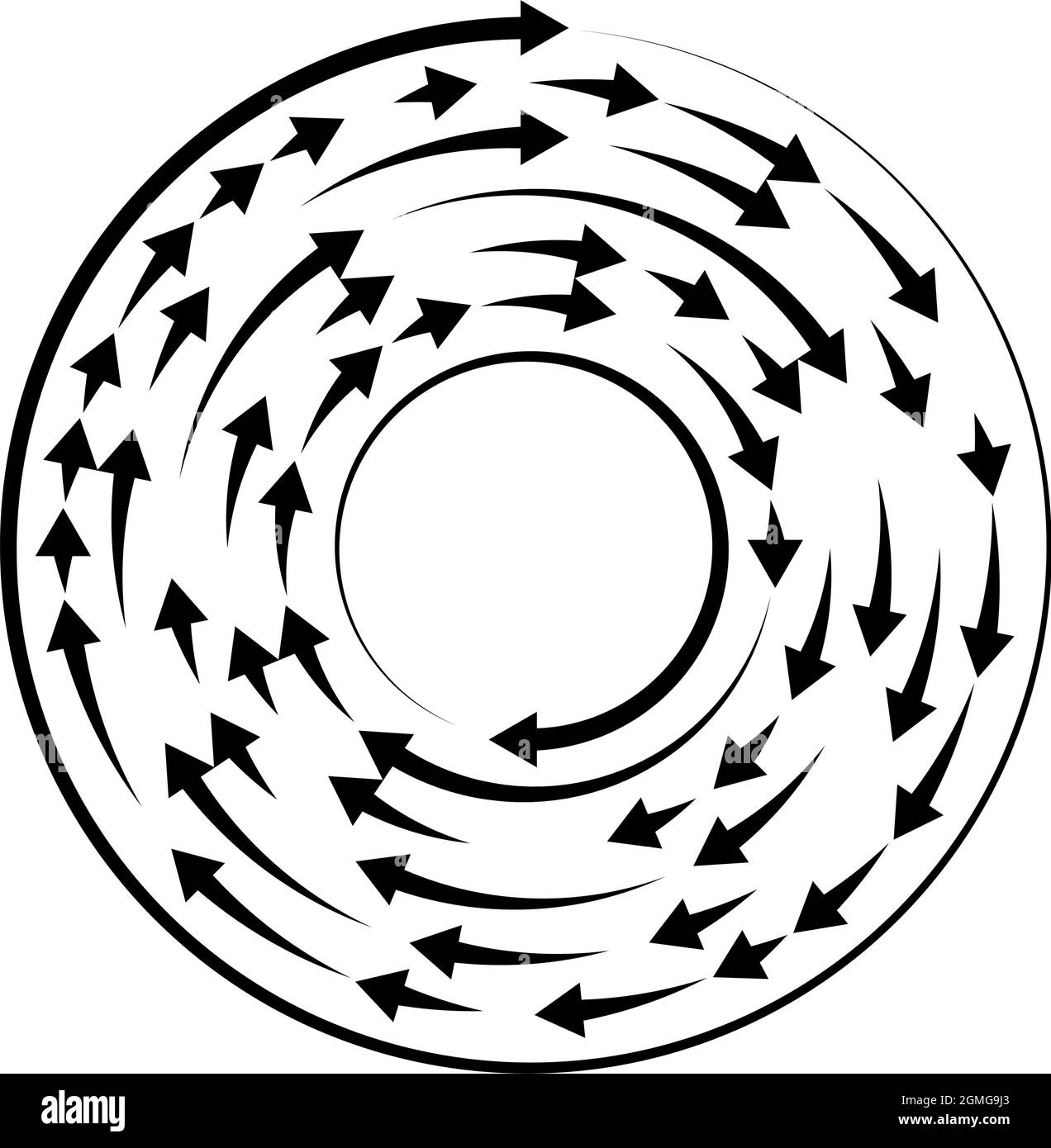 Segmented circle arrow circular arrow hi-res stock photography and ...