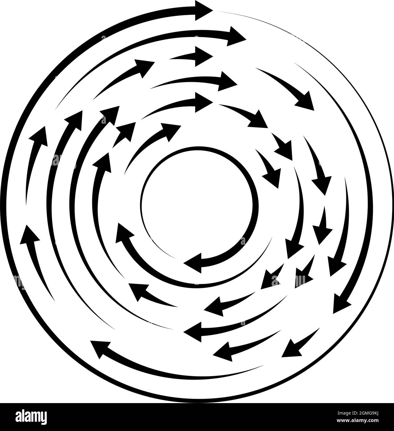 Segmented circle arrow circular arrow hi-res stock photography and ...
