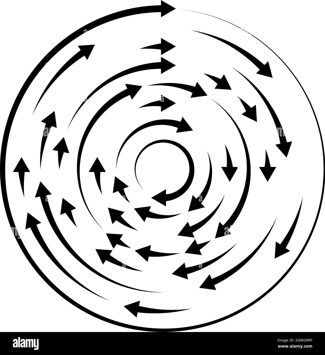 Segmented circle arrow circular arrow hi-res stock photography and ...