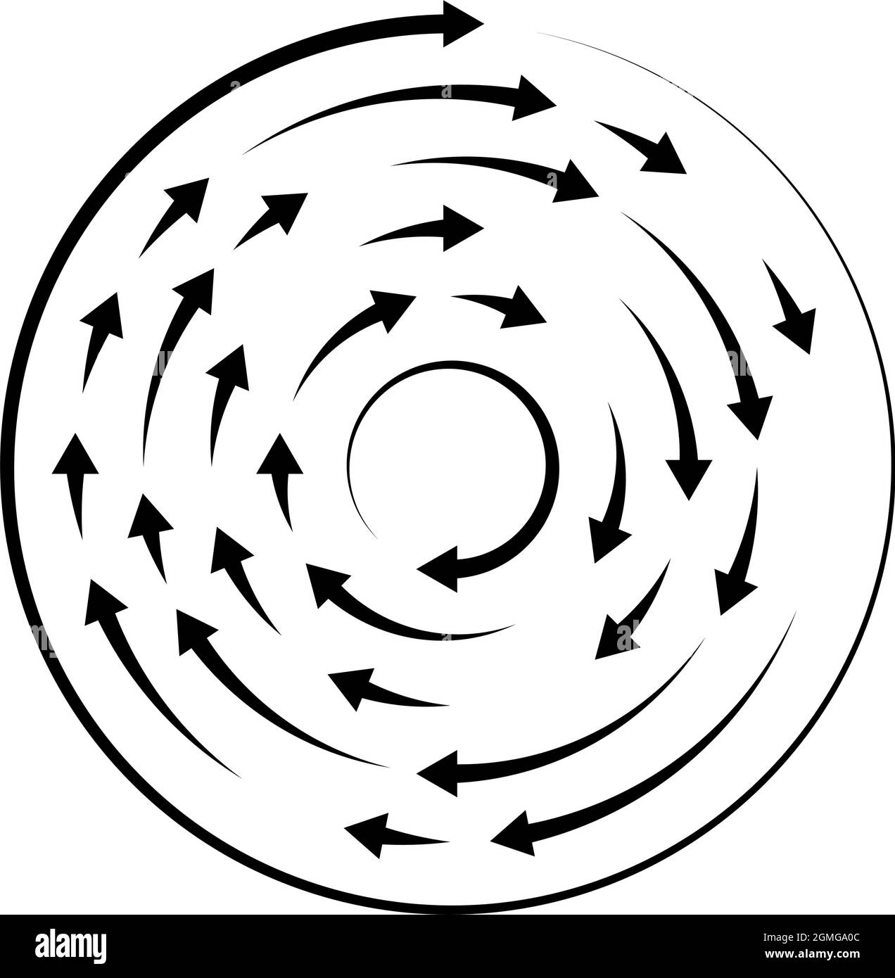 Segmented circle arrow circular arrow hi-res stock photography and ...