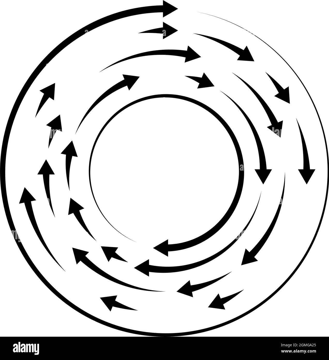 Segmented circle arrow circular arrow hi-res stock photography and ...