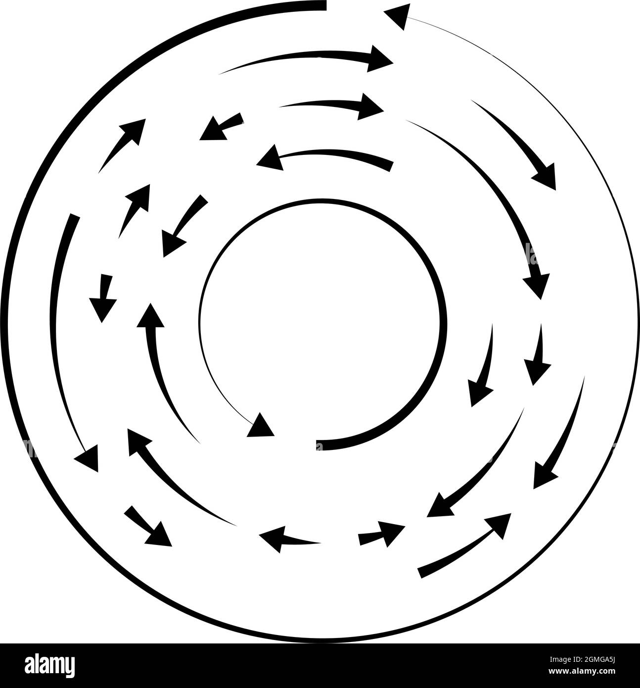 Circular, circle arrows in reverse, opposite direction - stock vector ...