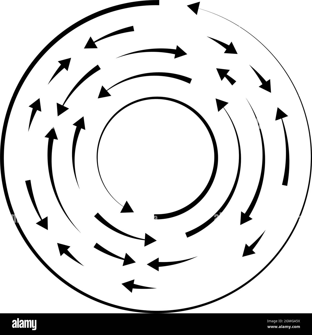 Circular, circle arrows in reverse, opposite direction - stock vector ...