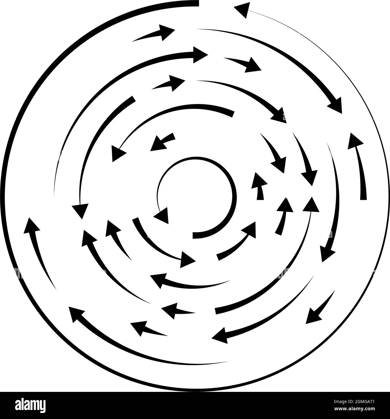 Circular, circle arrows in reverse, opposite direction - stock vector ...
