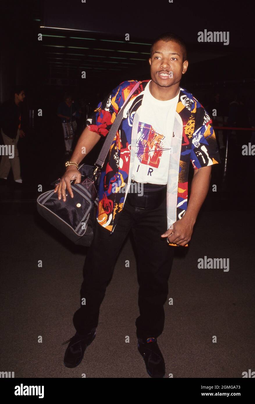 Young MC on March 12, 1993 at the Los Angeles International Airport in ...
