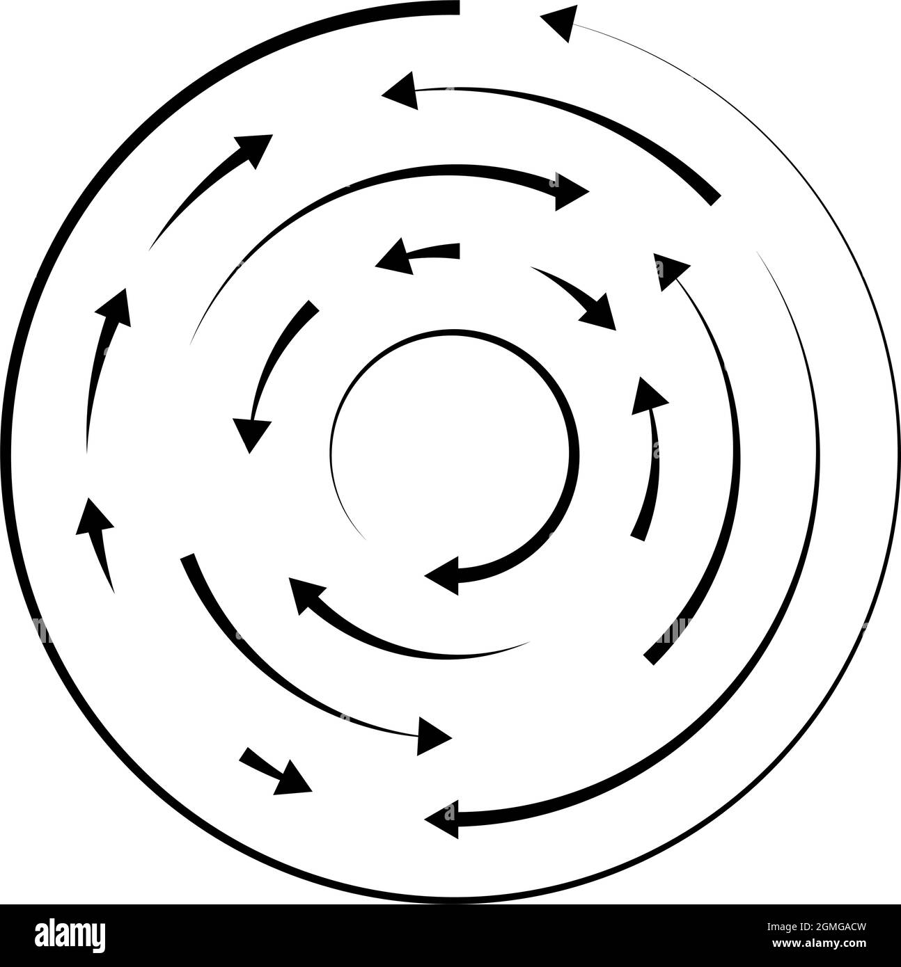 Circular, circle arrows in reverse, opposite direction - stock vector ...
