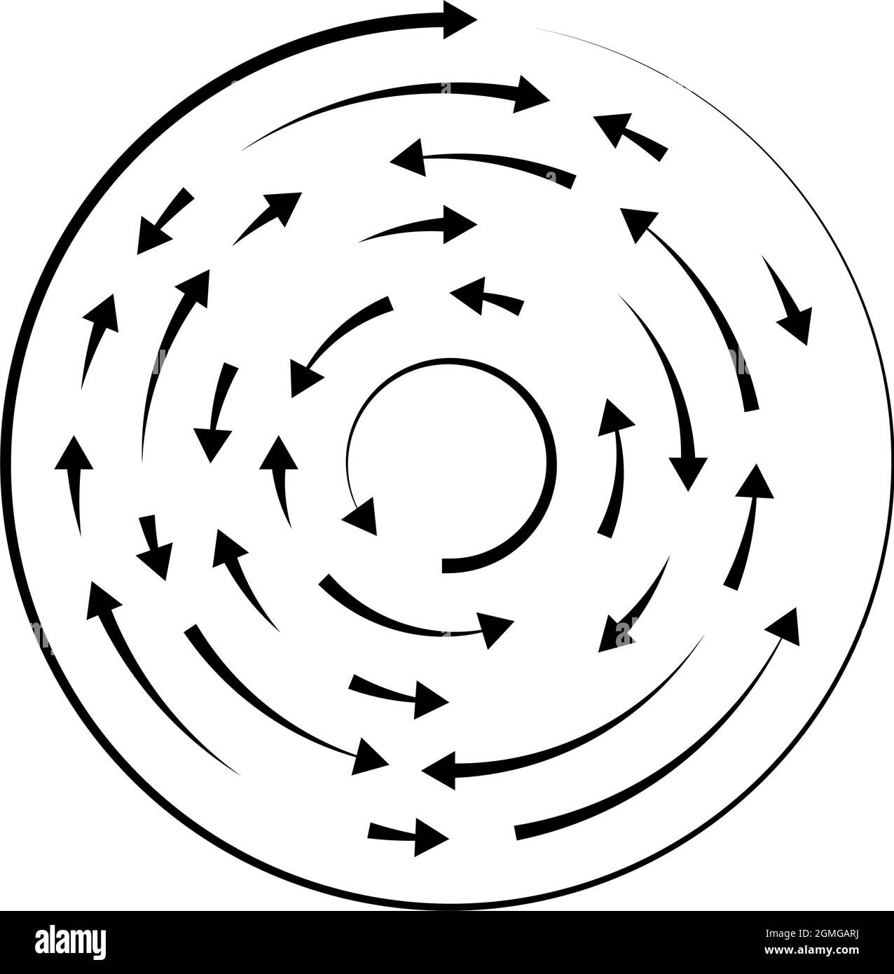 Circular, circle arrows in reverse, opposite direction - stock vector ...