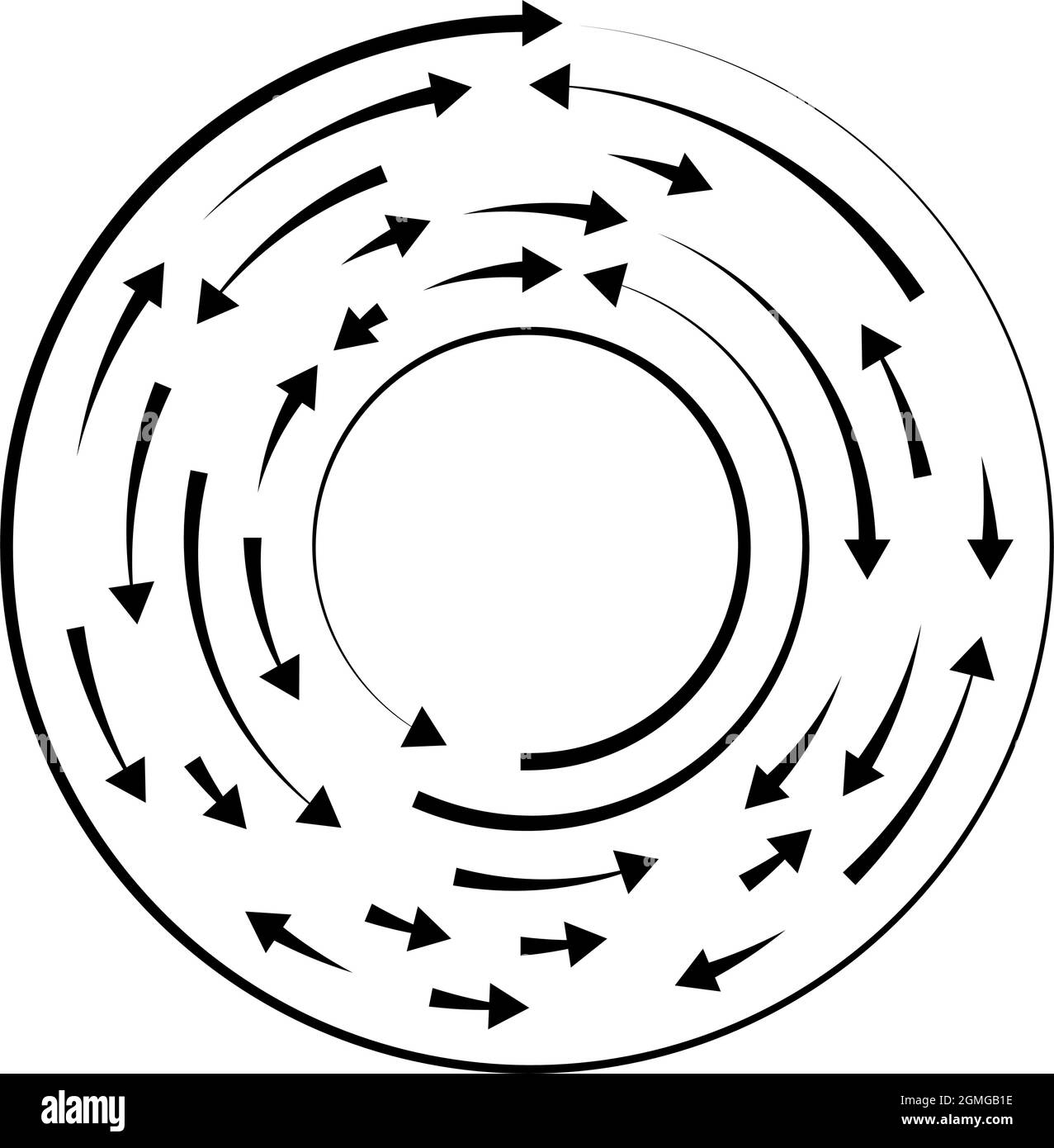 Circular, circle arrows in reverse, opposite direction - stock vector ...