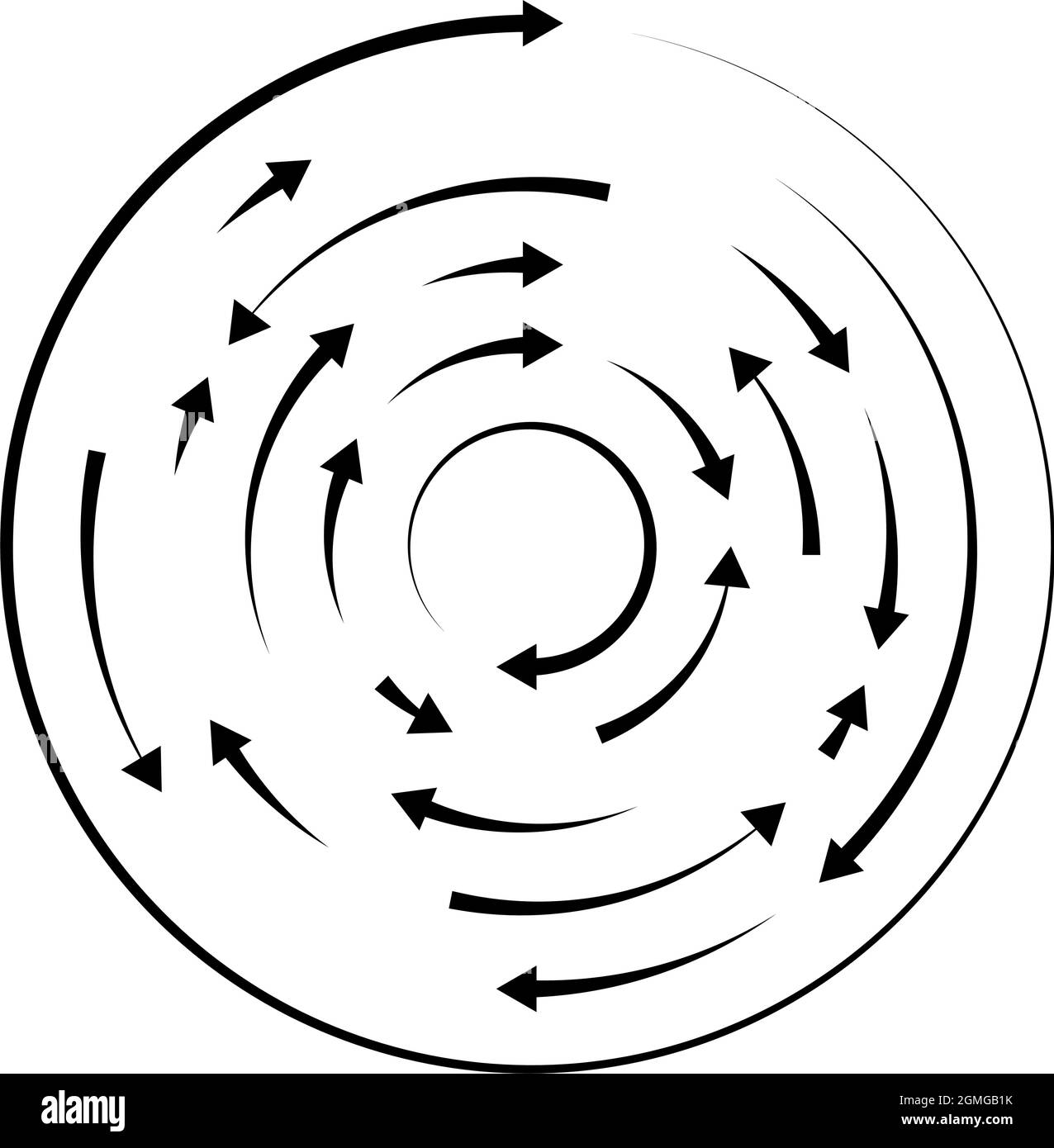 Circular, circle arrows in reverse, opposite direction - stock vector ...