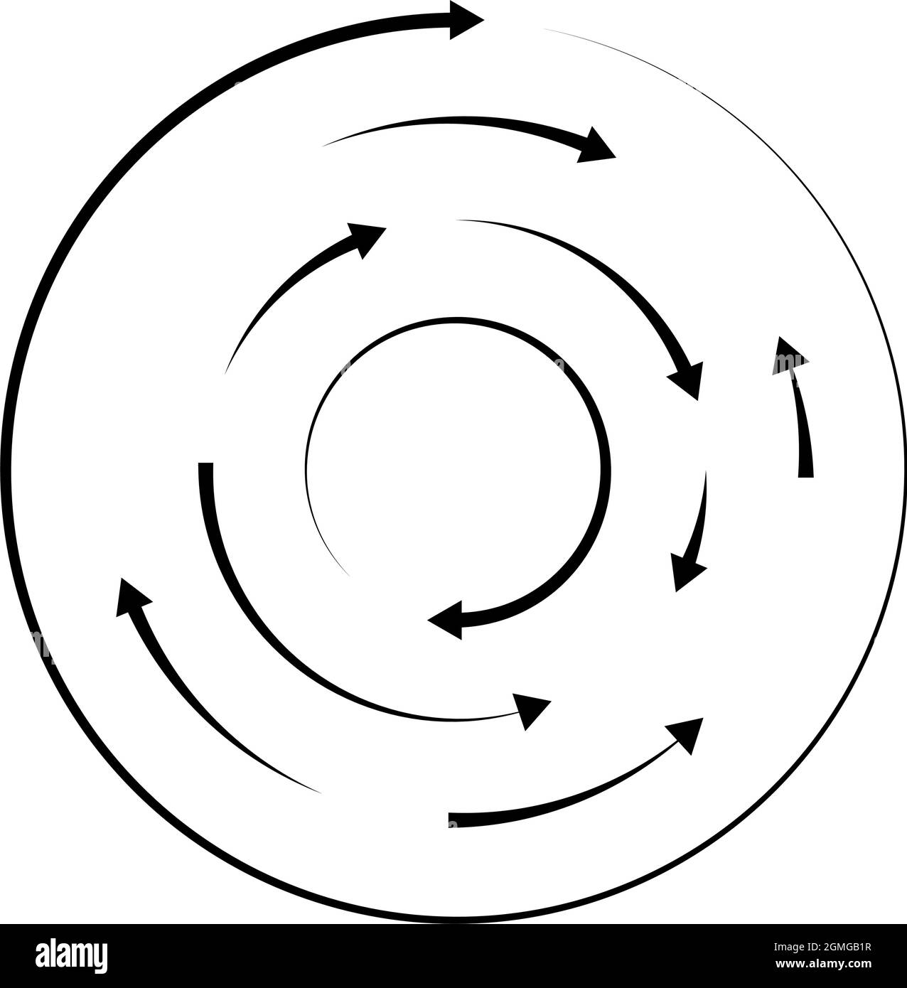 Circular, circle arrows in reverse, opposite direction - stock vector ...