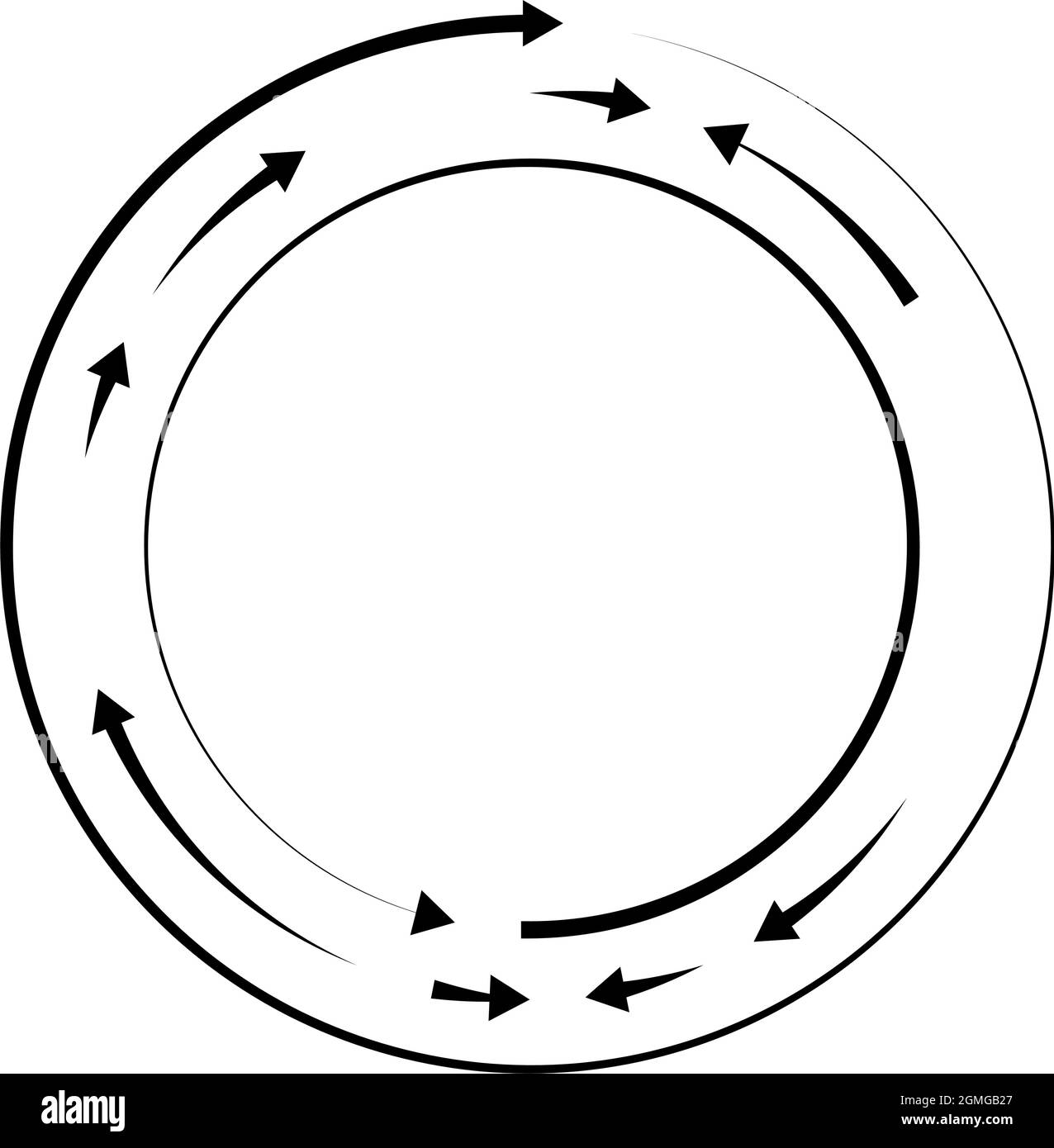 Circular, circle arrows in reverse, opposite direction - stock vector ...