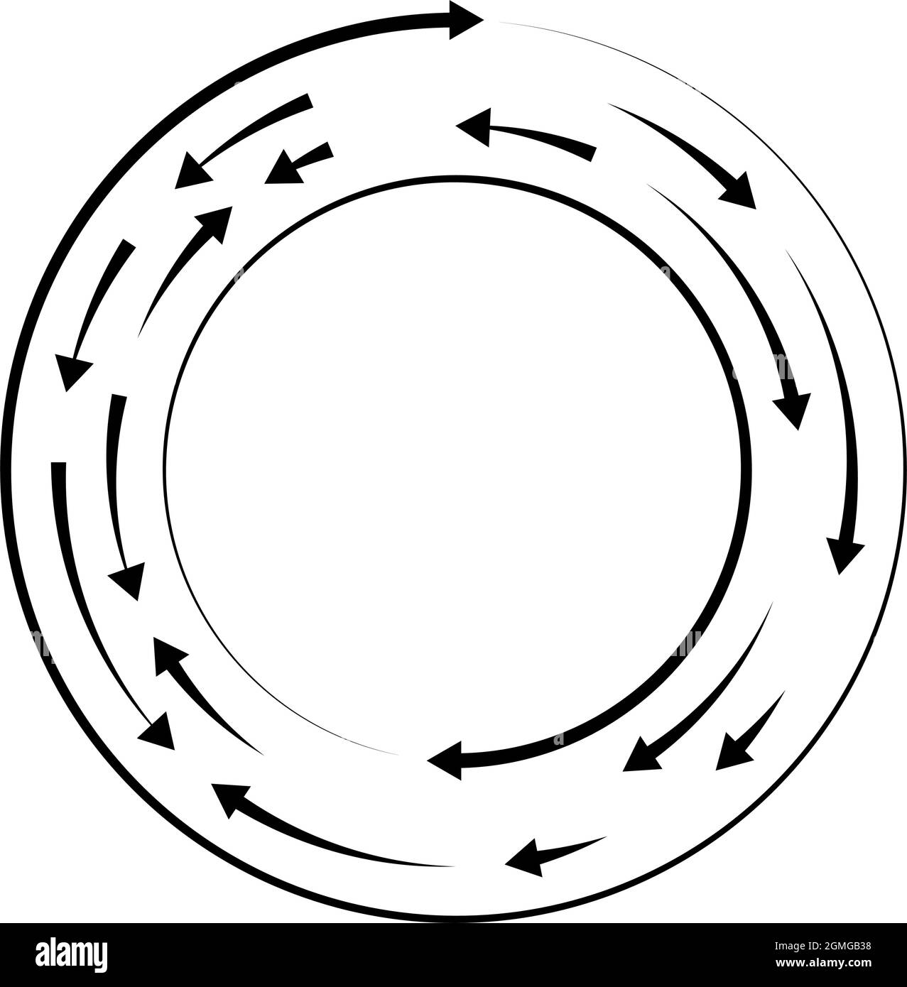 Circular, circle arrows in reverse, opposite direction - stock vector ...