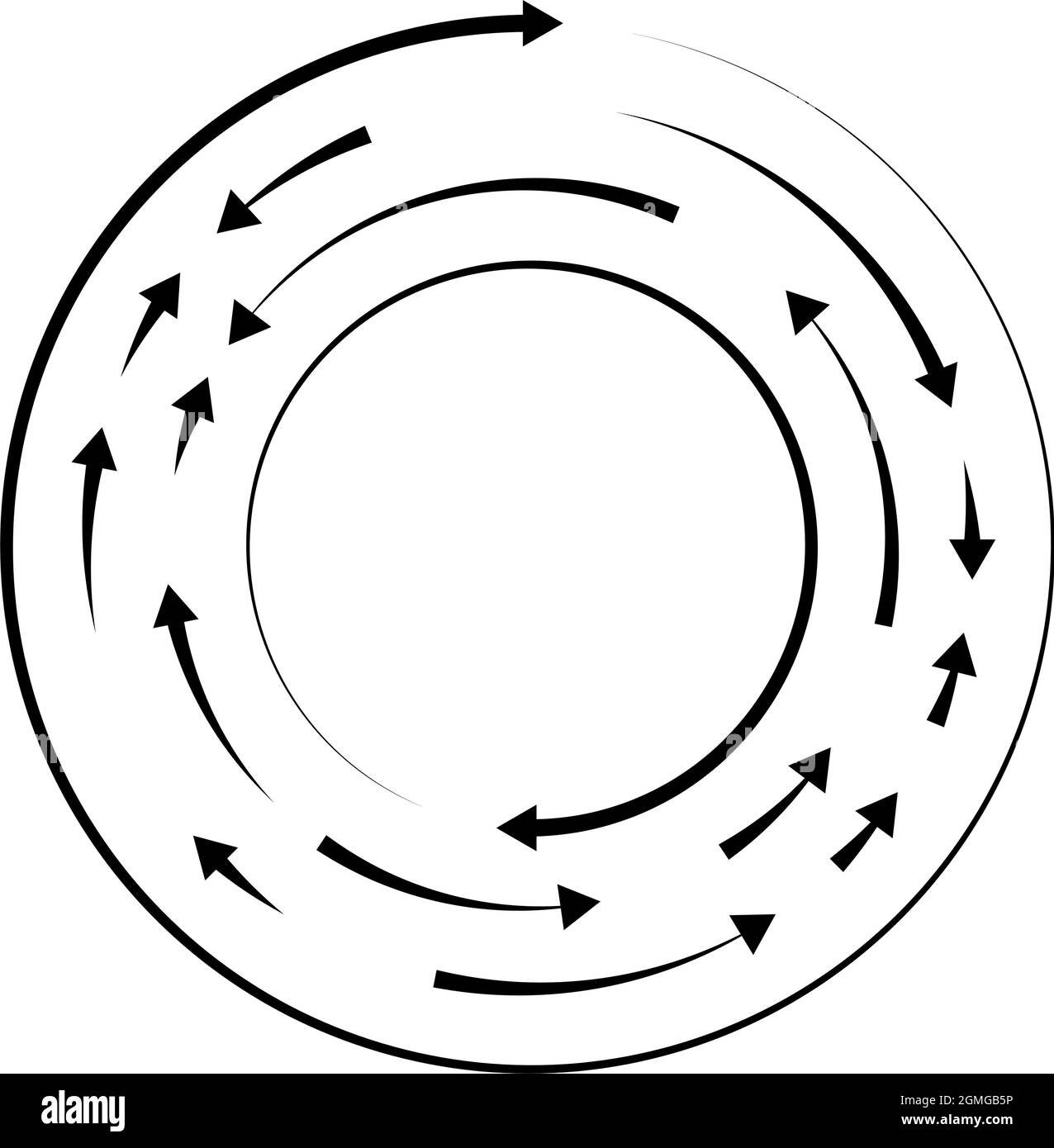Circular, circle arrows in reverse, opposite direction - stock vector ...