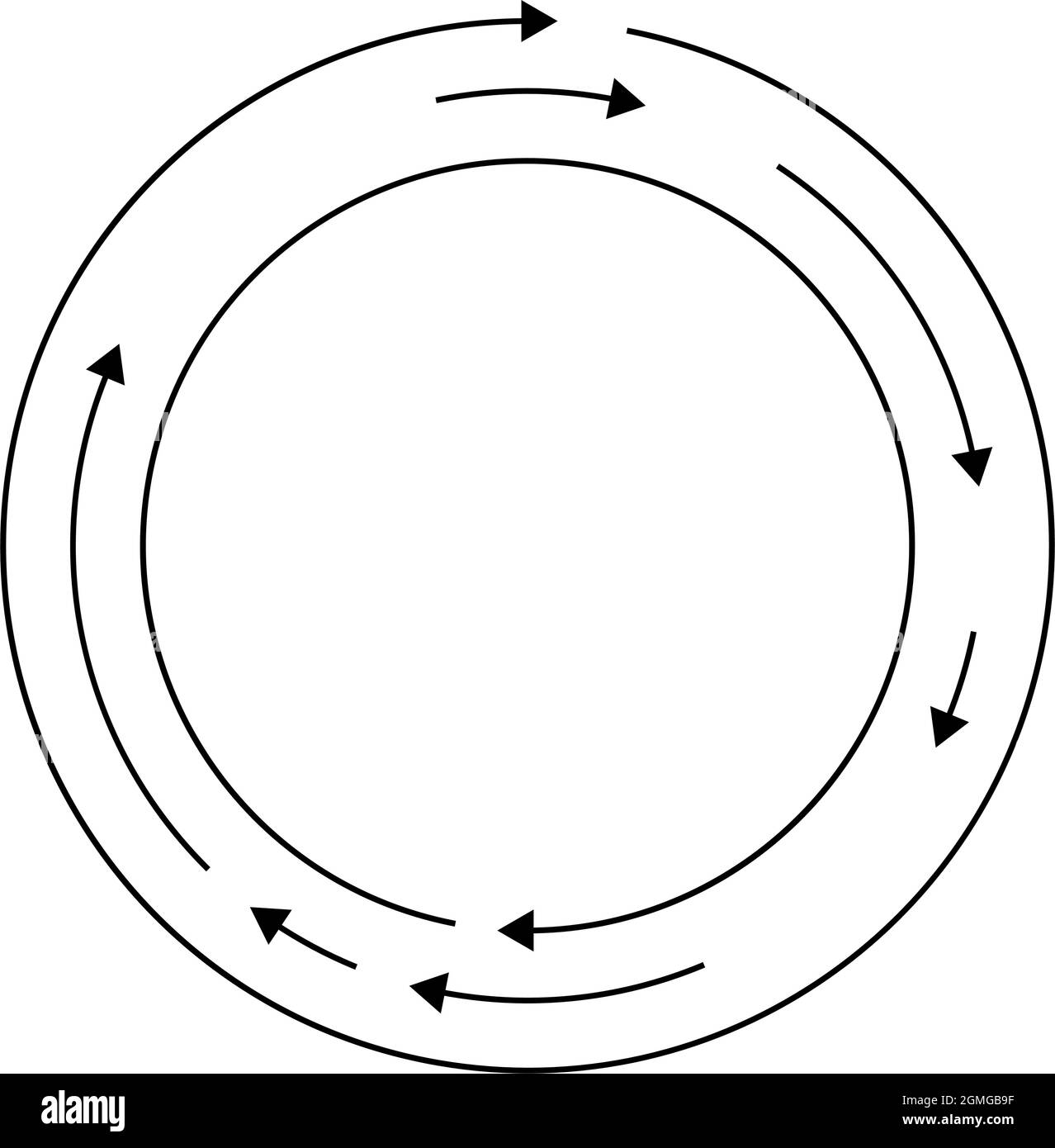 Circular, concentric segmented circles, rings. Abstract geometric ...