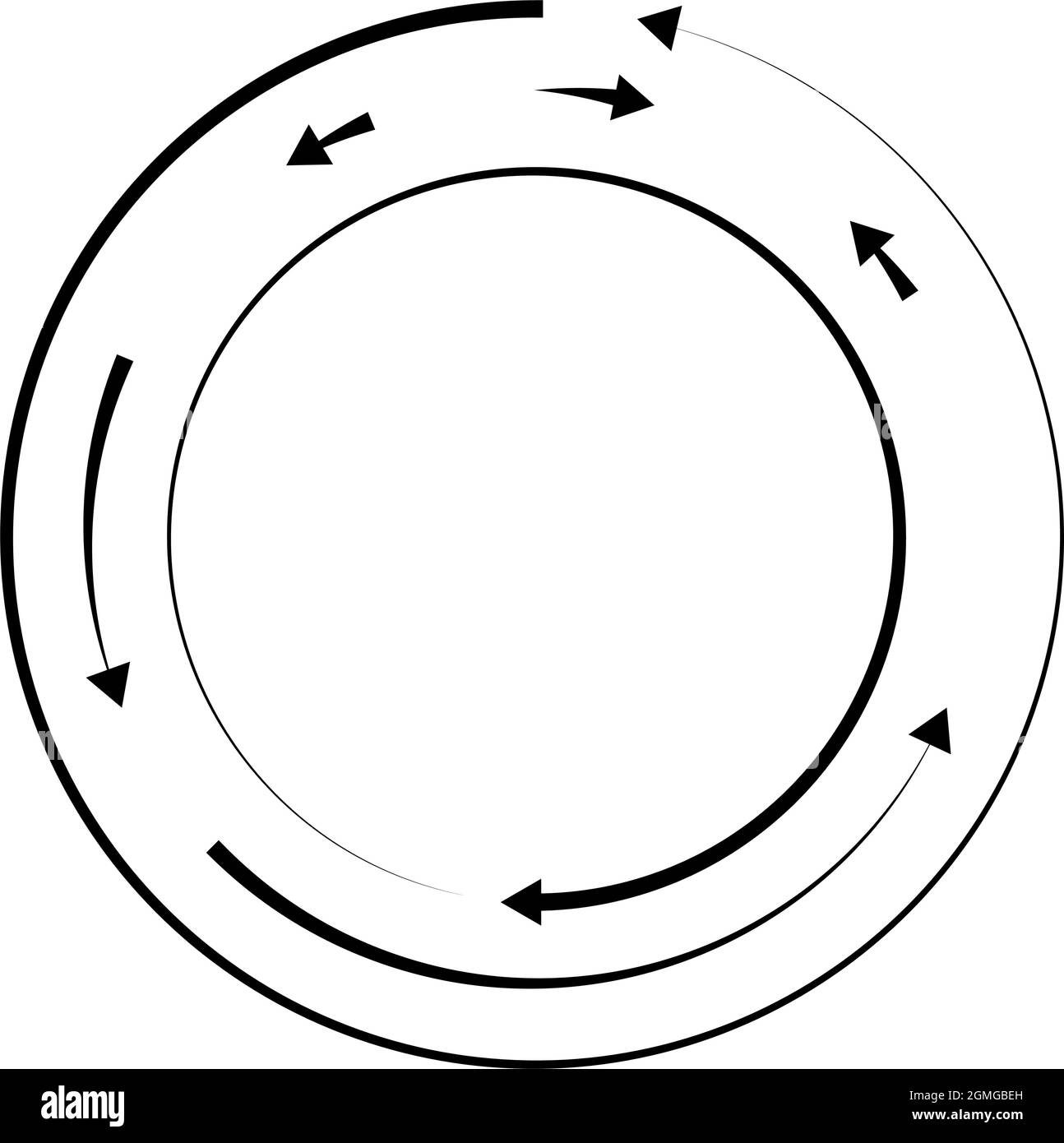 Circular, circle arrows in reverse, opposite direction - stock vector ...