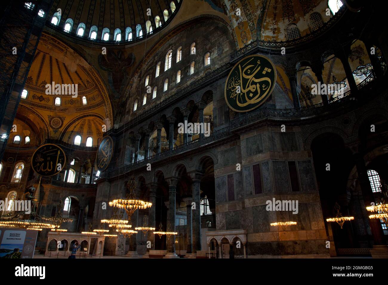 Hagia Sophia is a museum, historical basilica and mosque in Istanbul ...