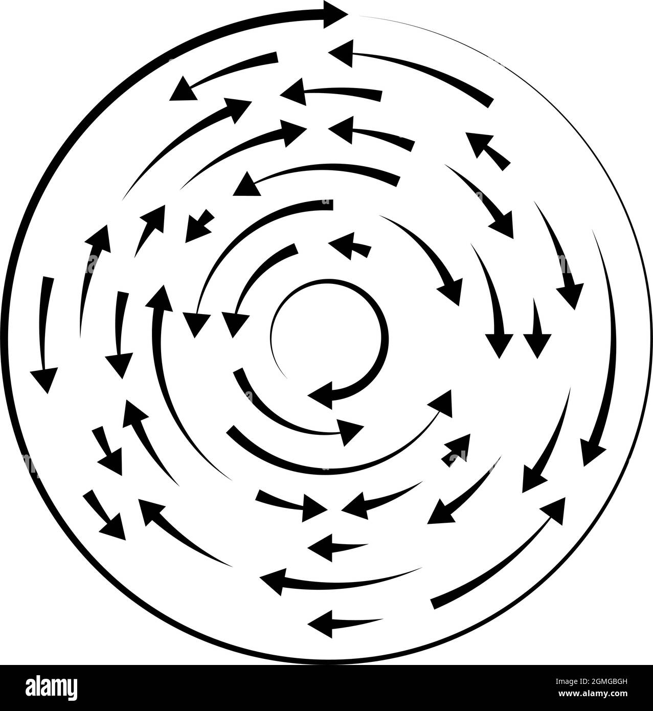 Circular, circle arrows in reverse, opposite direction - stock vector ...