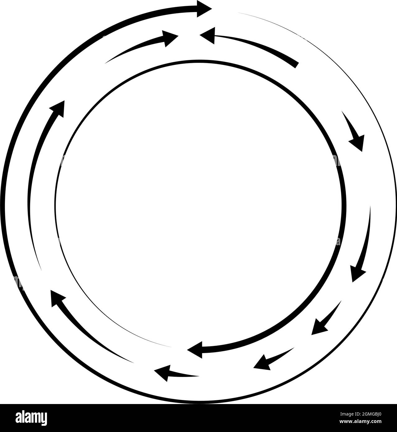 Circular, circle arrows in reverse, opposite direction - stock vector ...