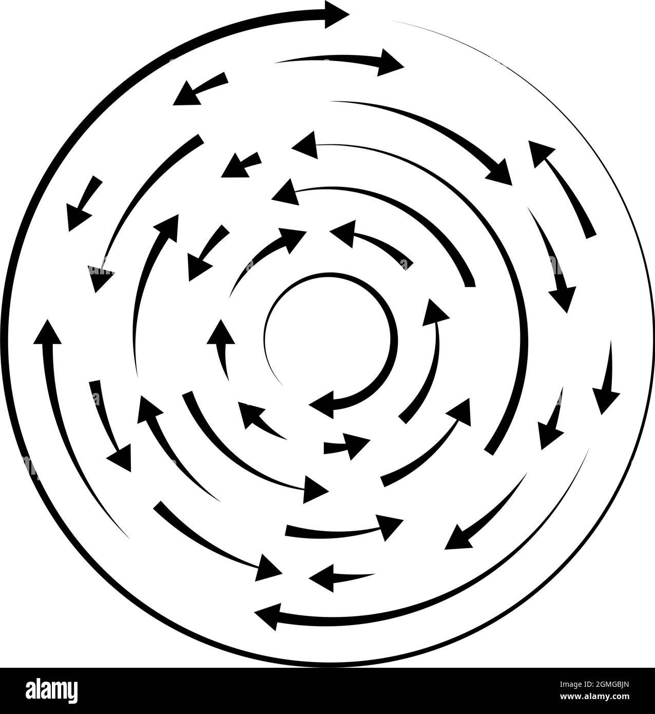 Circular, circle arrows in reverse, opposite direction - stock vector ...