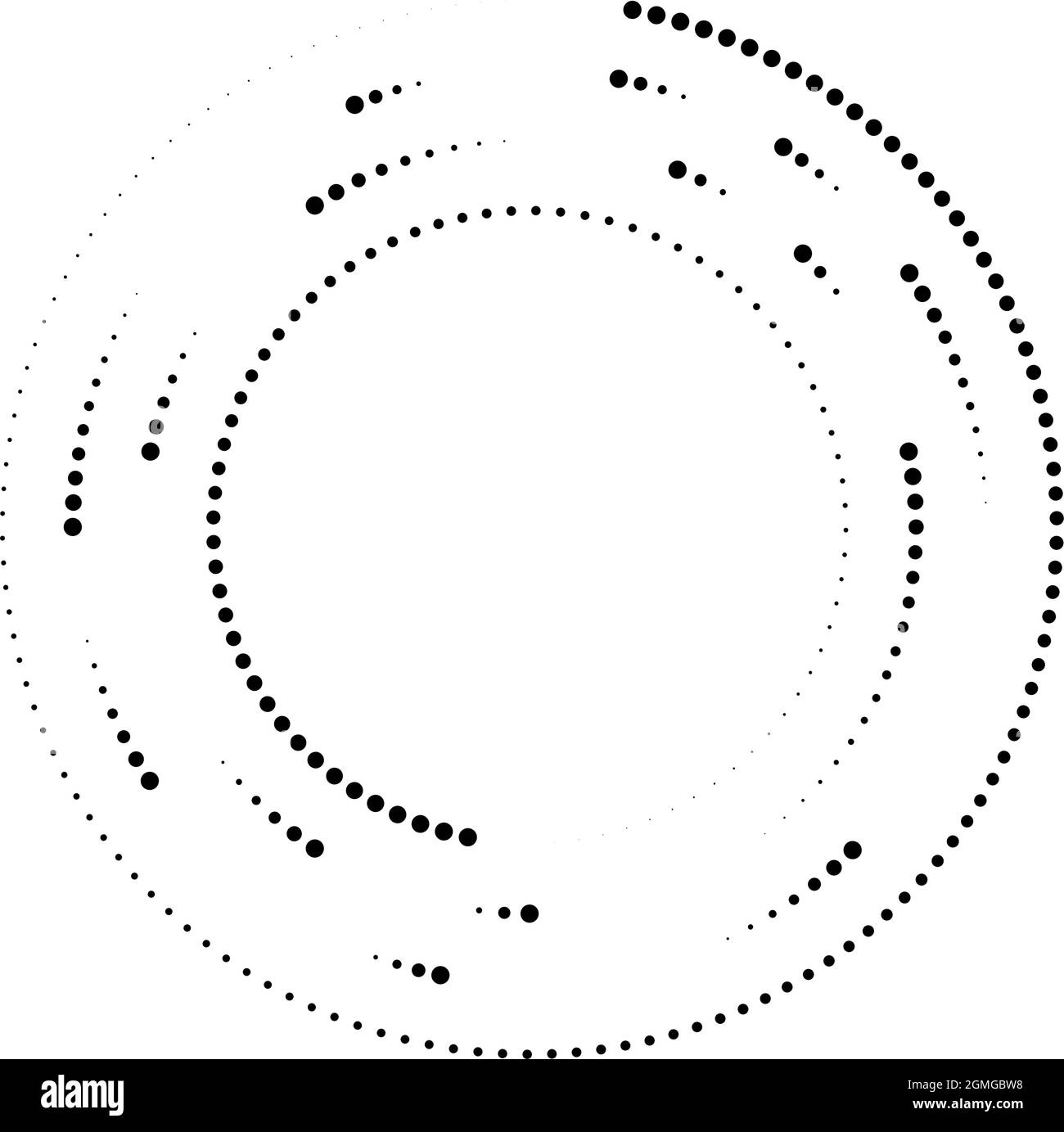 Circular, concentric segmented circles, rings. Abstract geometric ...