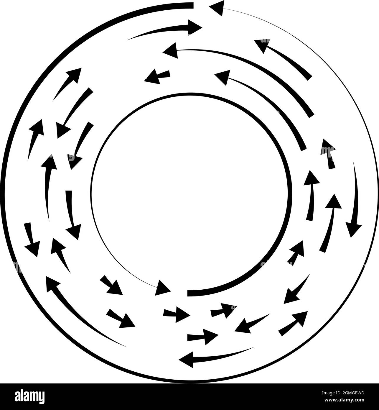 Circular, circle arrows in reverse, opposite direction - stock vector ...