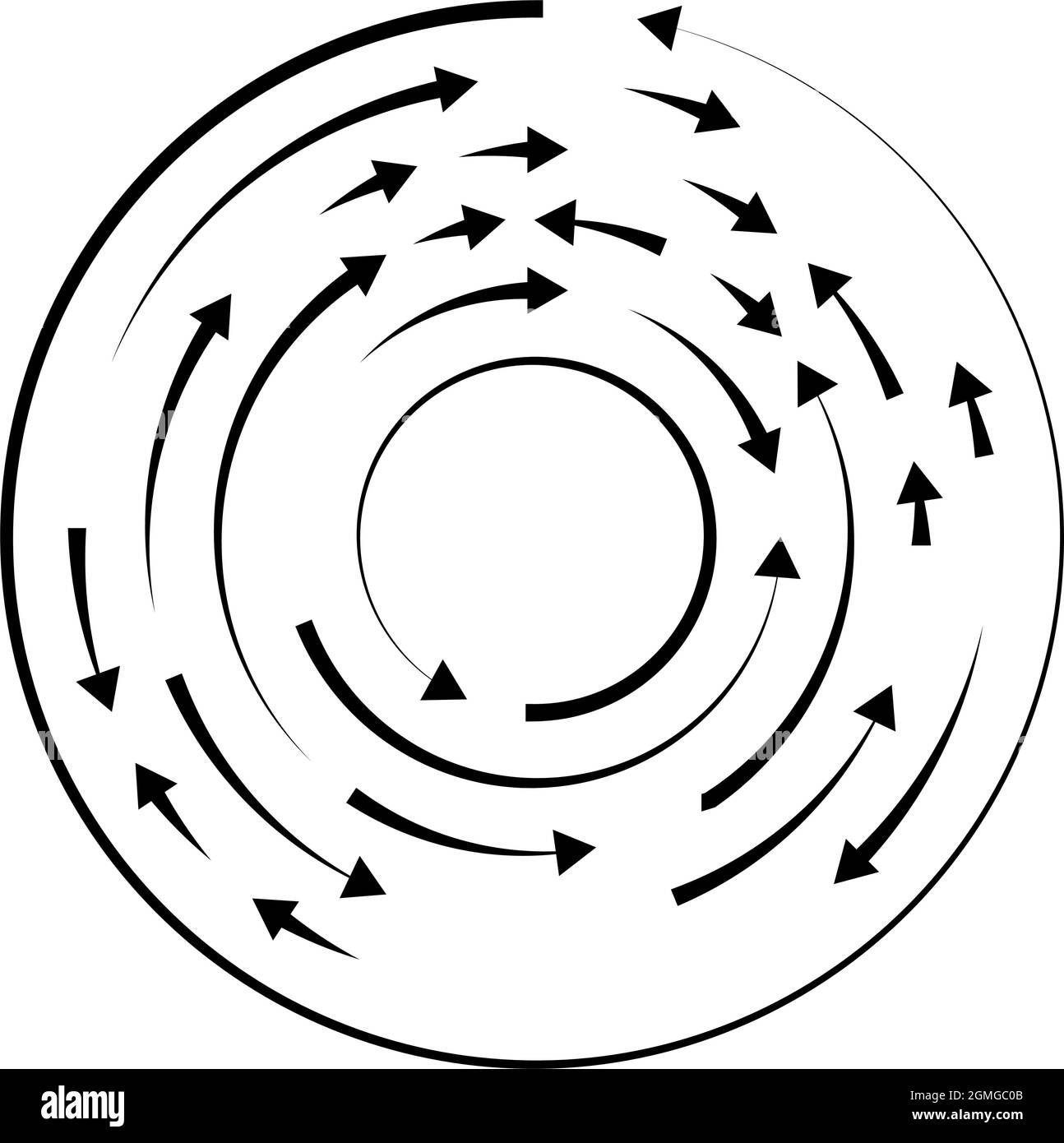 Circular, circle arrows in reverse, opposite direction - stock vector ...