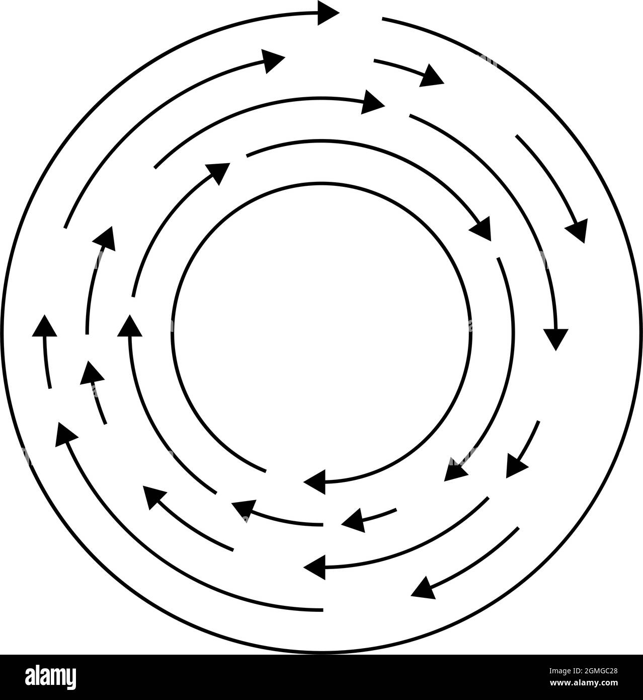 Circular, concentric segmented circles, rings. Abstract geometric ... Circular, concentric segmented circles, rings. Abstract geometric ...