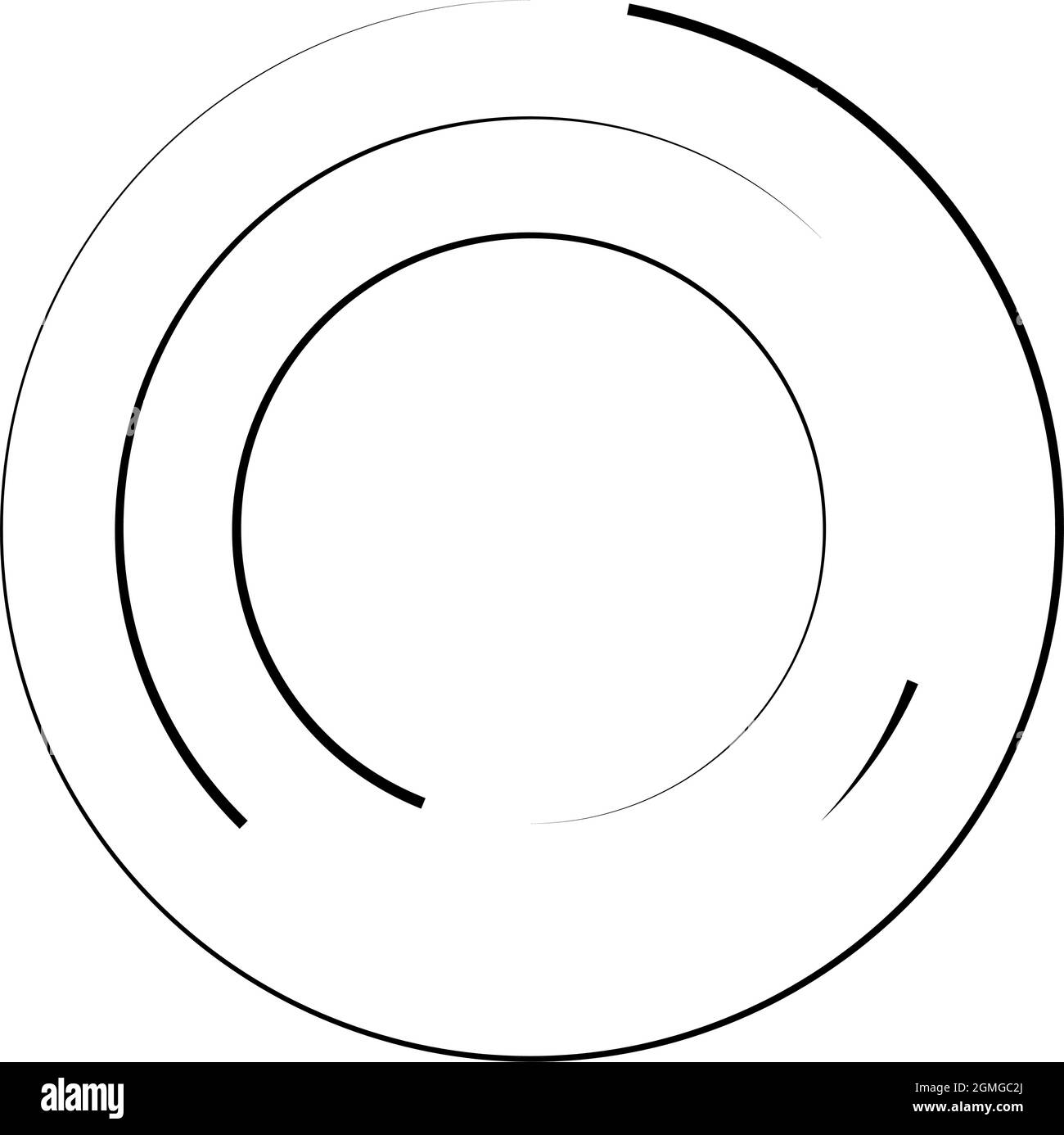 Circular, concentric segmented circles, rings. Abstract geometric ... Circular, concentric segmented circles, rings. Abstract geometric ...