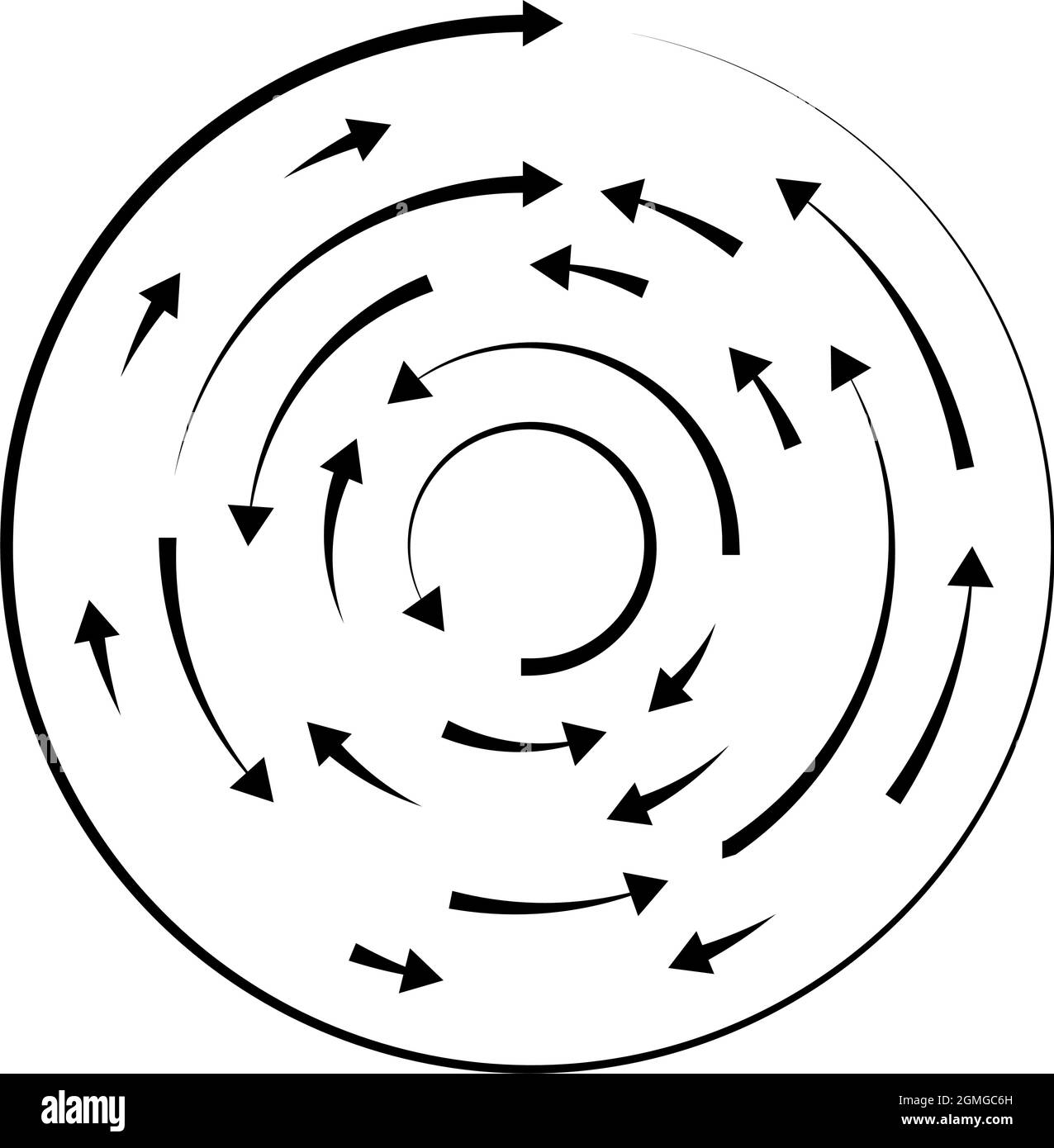 Circular, circle arrows in reverse, opposite direction - stock vector ...