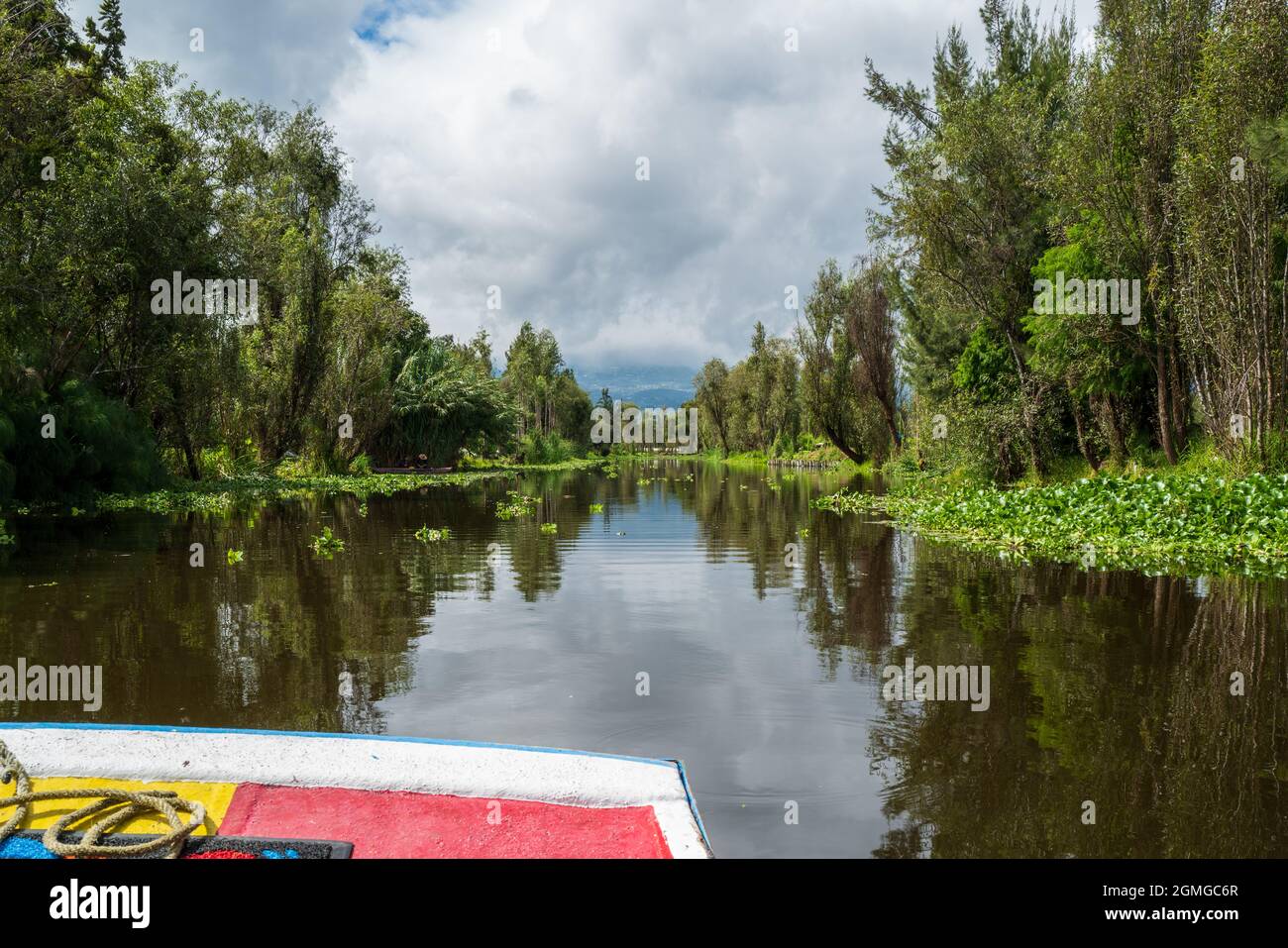 Ancient Aztec lake of Xochimilco in Mexico City Stock Photo - Alamy