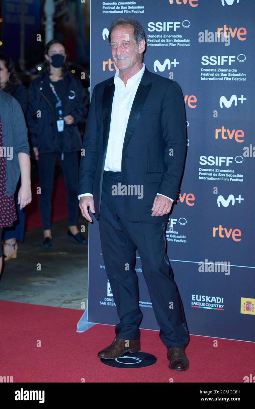 Vincent Lindon attended 'Titane' Red Carpet during 69th San Sebastian ...