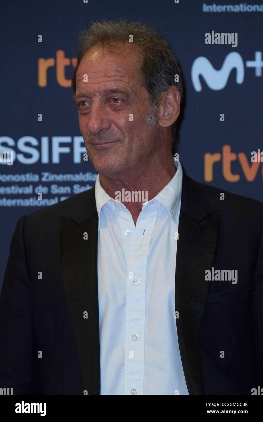 Vincent Lindon attended 'Titane' Red Carpet during 69th San Sebastian ...