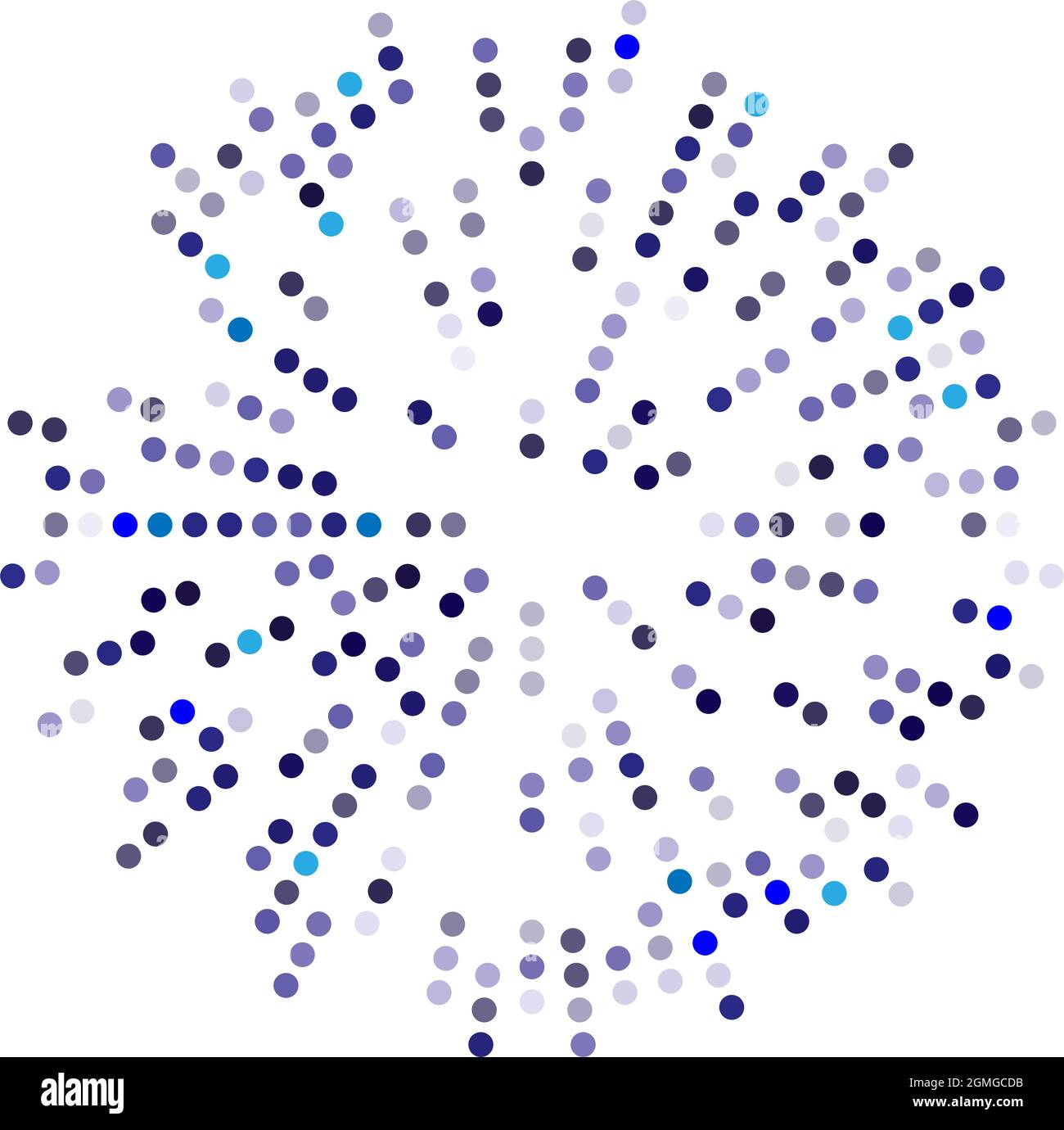 Colorful, colored random circles, dots, speckles and freckles ...