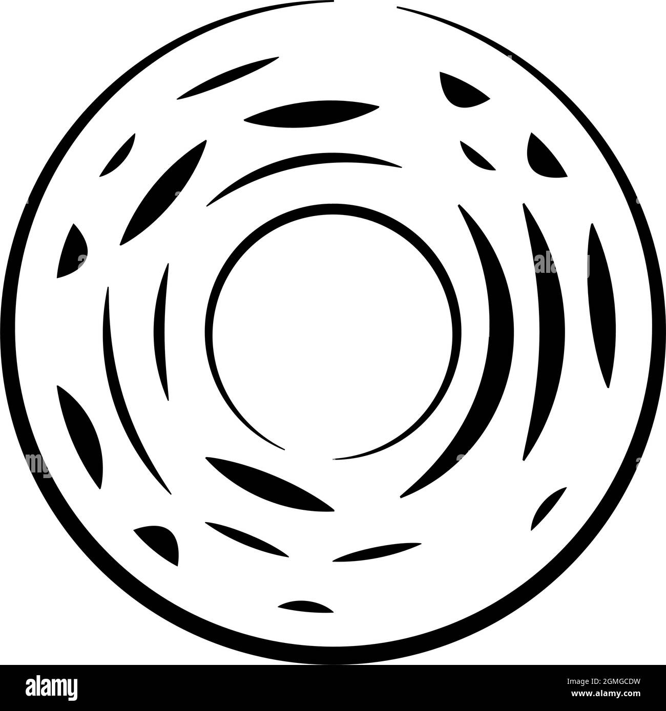 Circular, concentric segmented circles, rings. Abstract geometric ... Circular, concentric segmented circles, rings. Abstract geometric ...