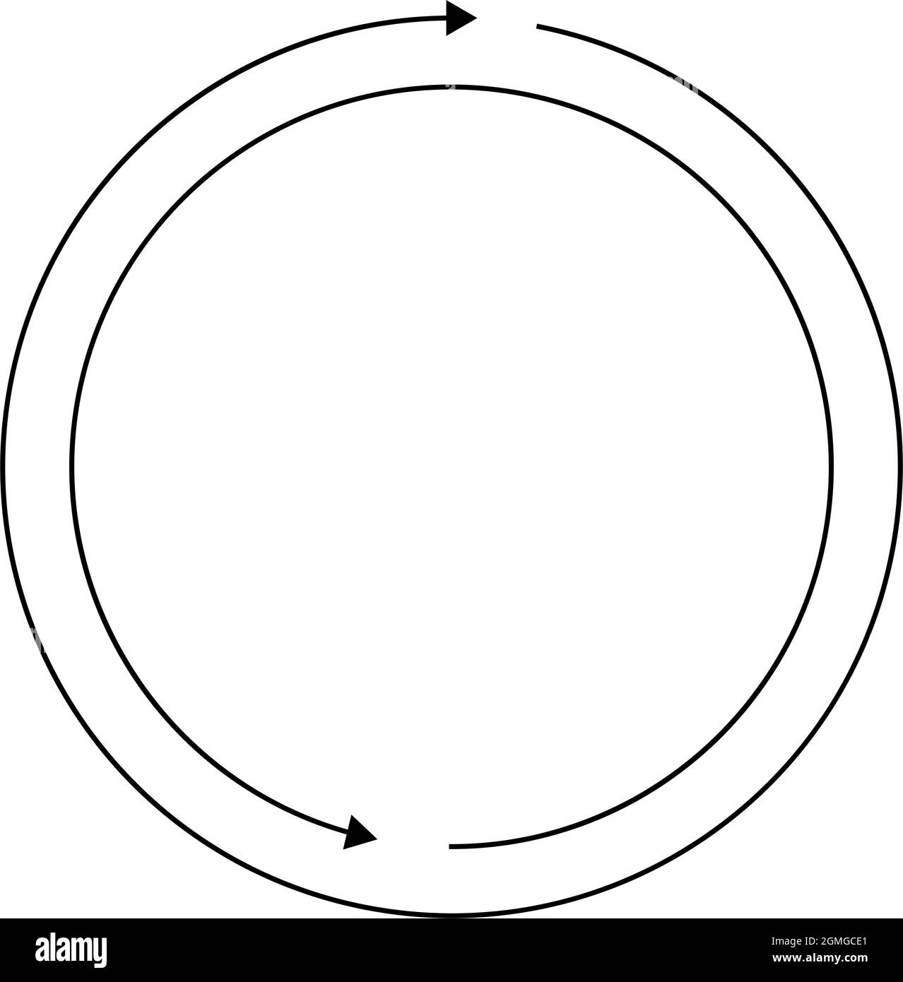 Circular, circle arrows in reverse, opposite direction - stock vector ...