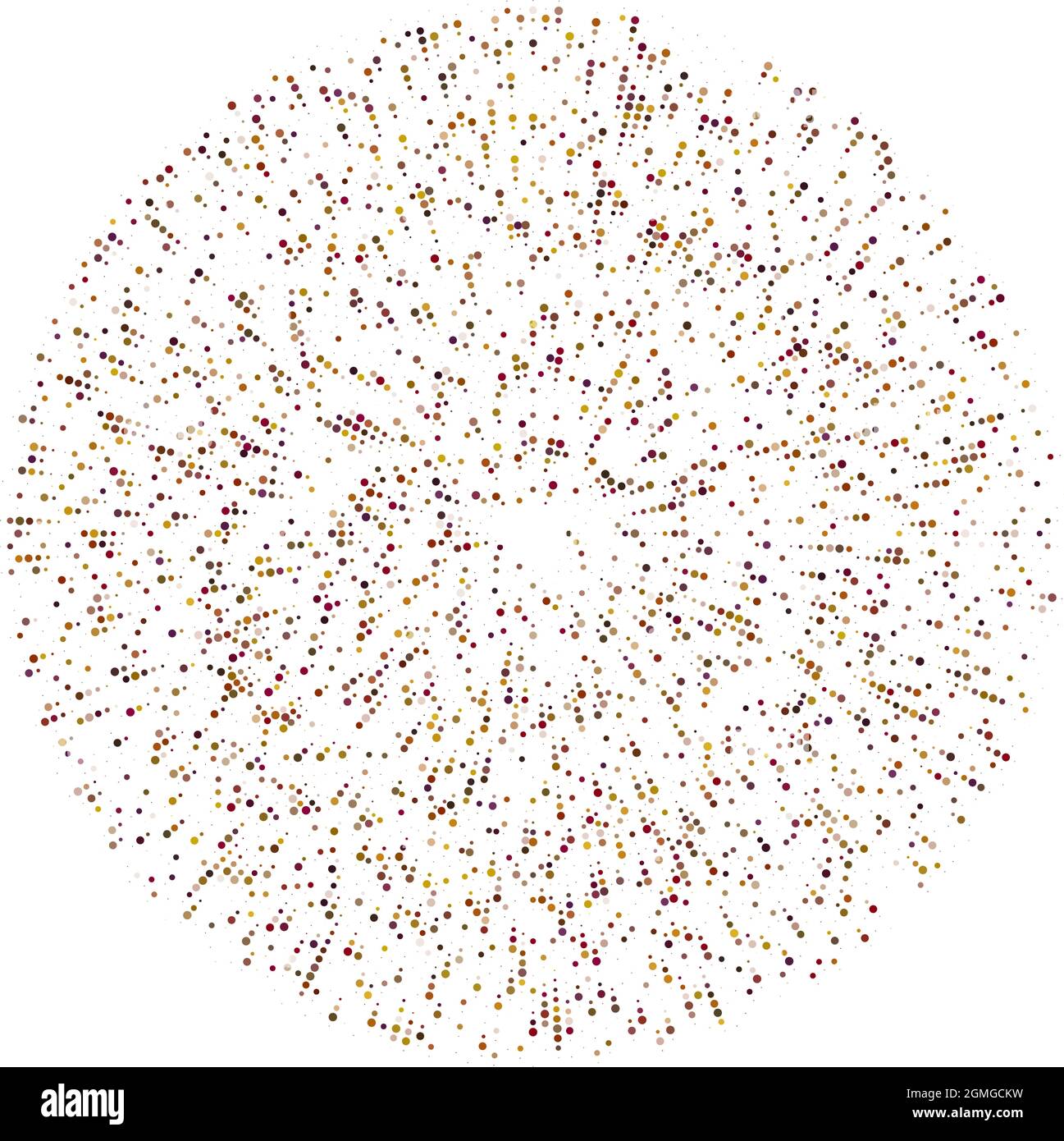 Colorful, colored random circles, dots, speckles and freckles ...