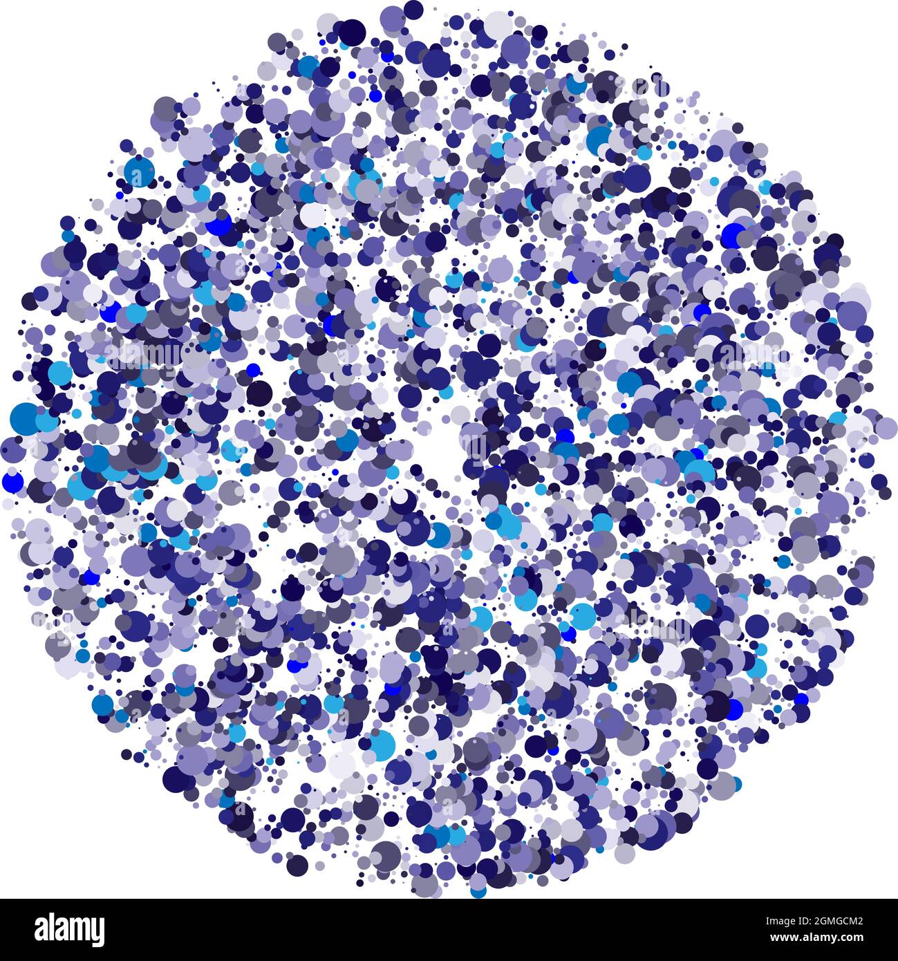 Colorful, colored random circles, dots, speckles and freckles ...