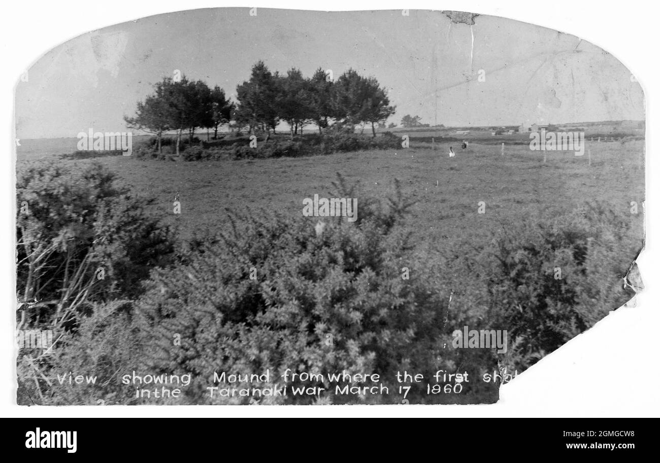 1885 photo showing the mound from where the first shots were fired in ...