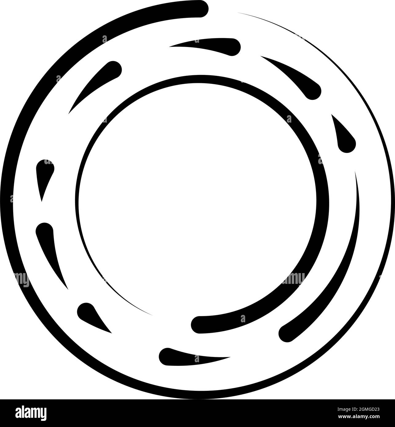 Circular, concentric segmented circles, rings. Abstract geometric ... Circular, concentric segmented circles, rings. Abstract geometric ...