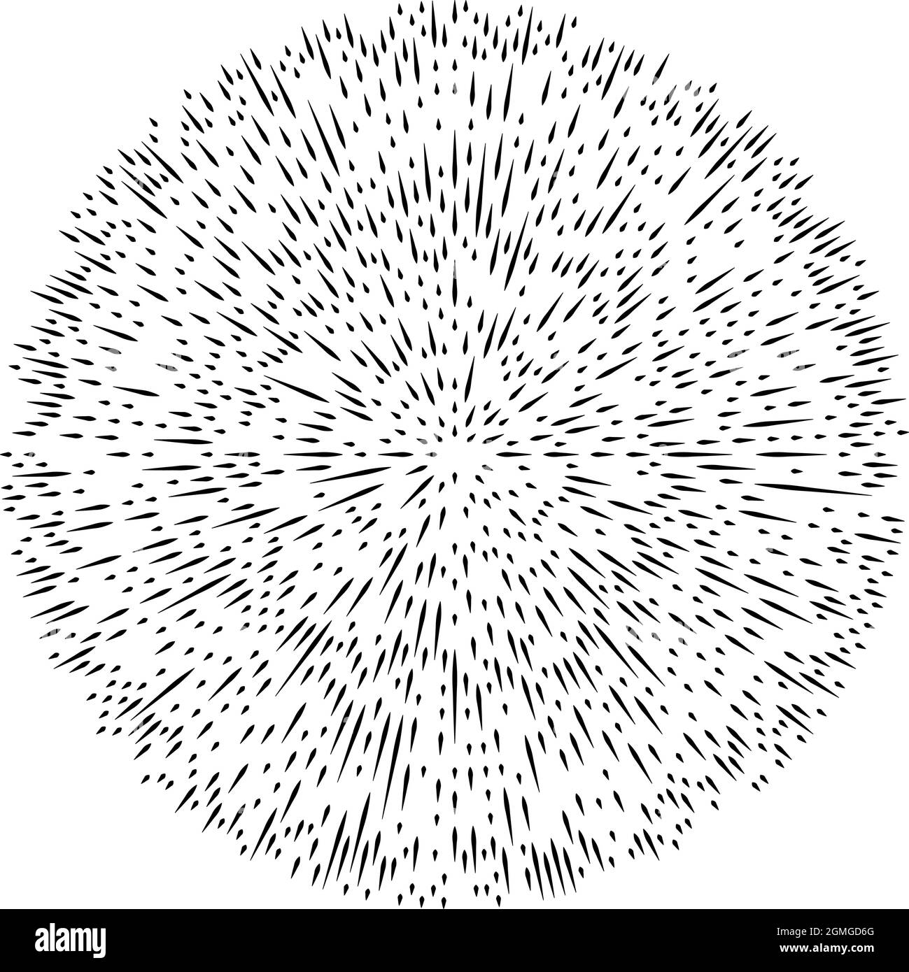Radial, radiating lines. Radiation, explosion, twinkle, glare and glint ...