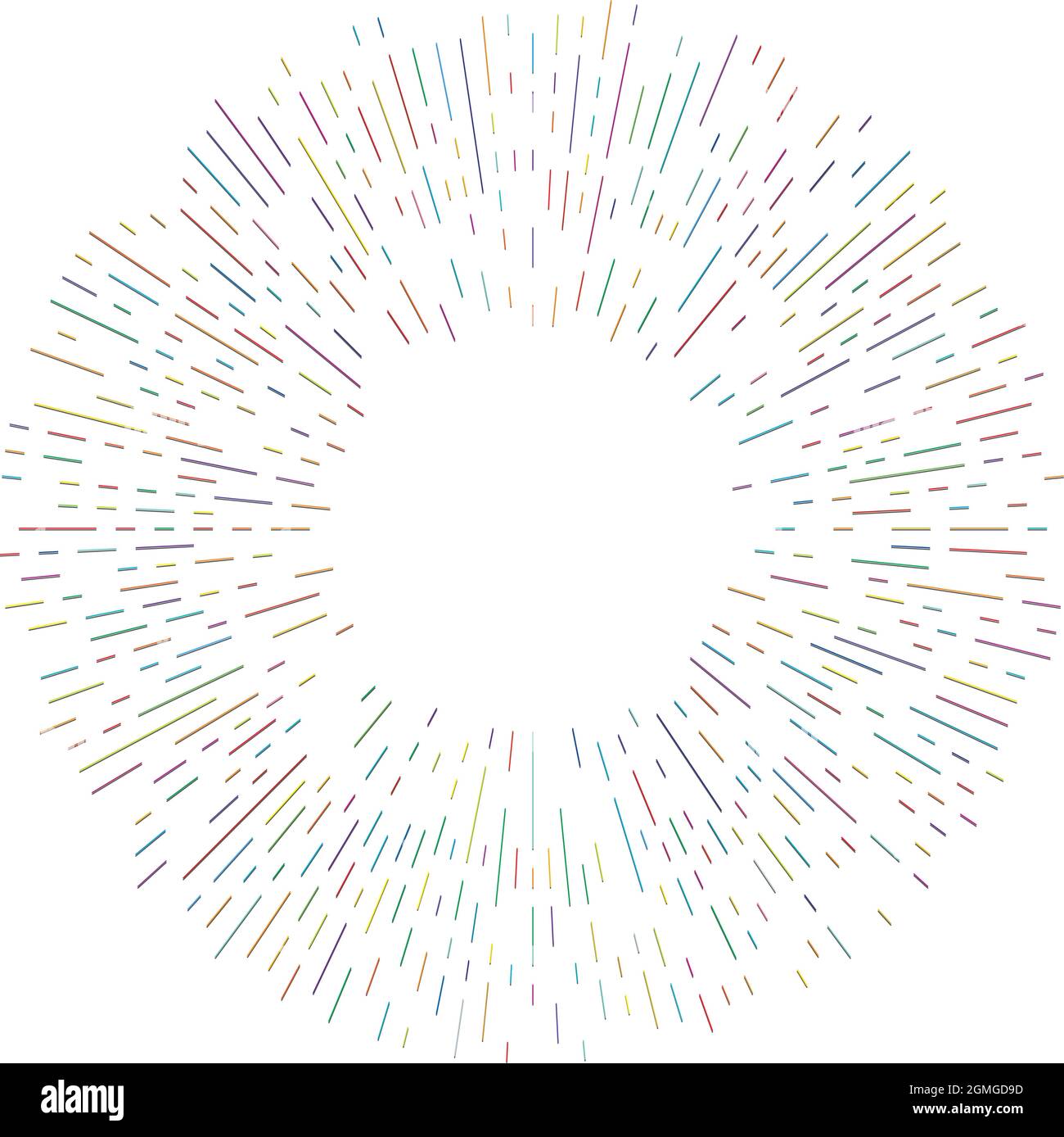 Radial, radiating lines. Radiation, explosion, twinkle, glare and glint ...